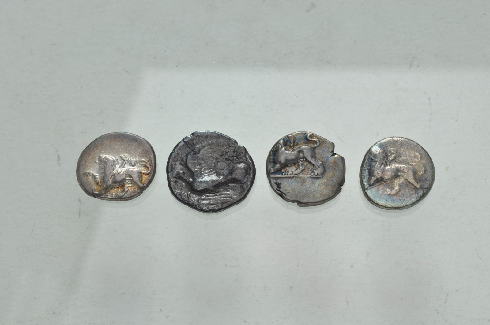 GREEK. Central & Southern Greece. Lot of four (4) AR Triobols ...