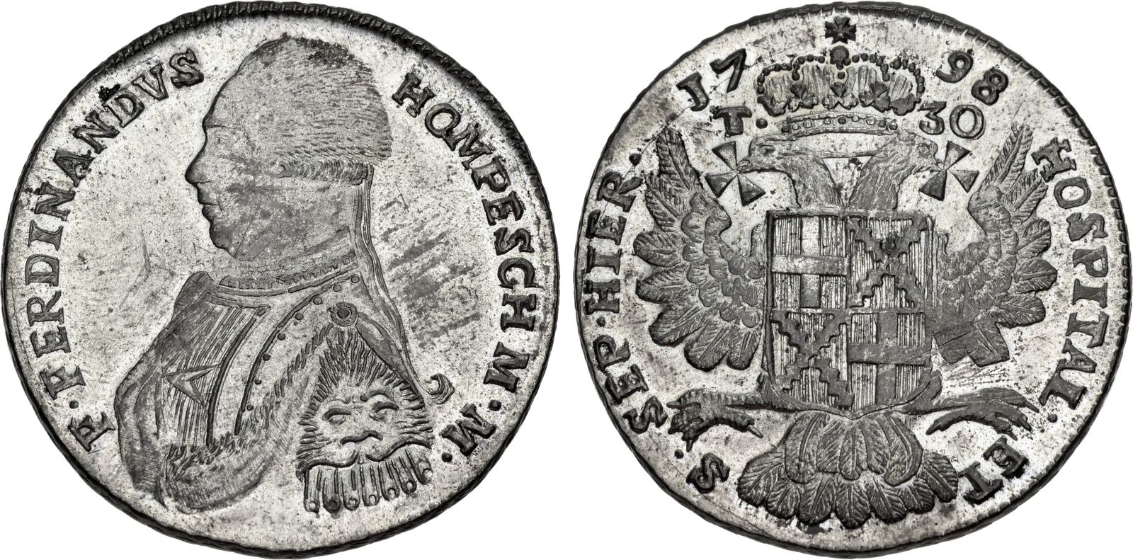 MALTA, Sovereign Military Order of Malta. Ferdinand de Hompesch ...