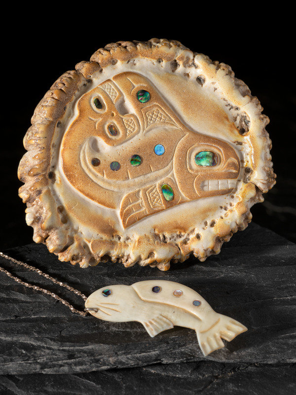 Patty Fawn (Cherokee-Adopted Kwakwaka\'wakw, 20th century) Antler ...
