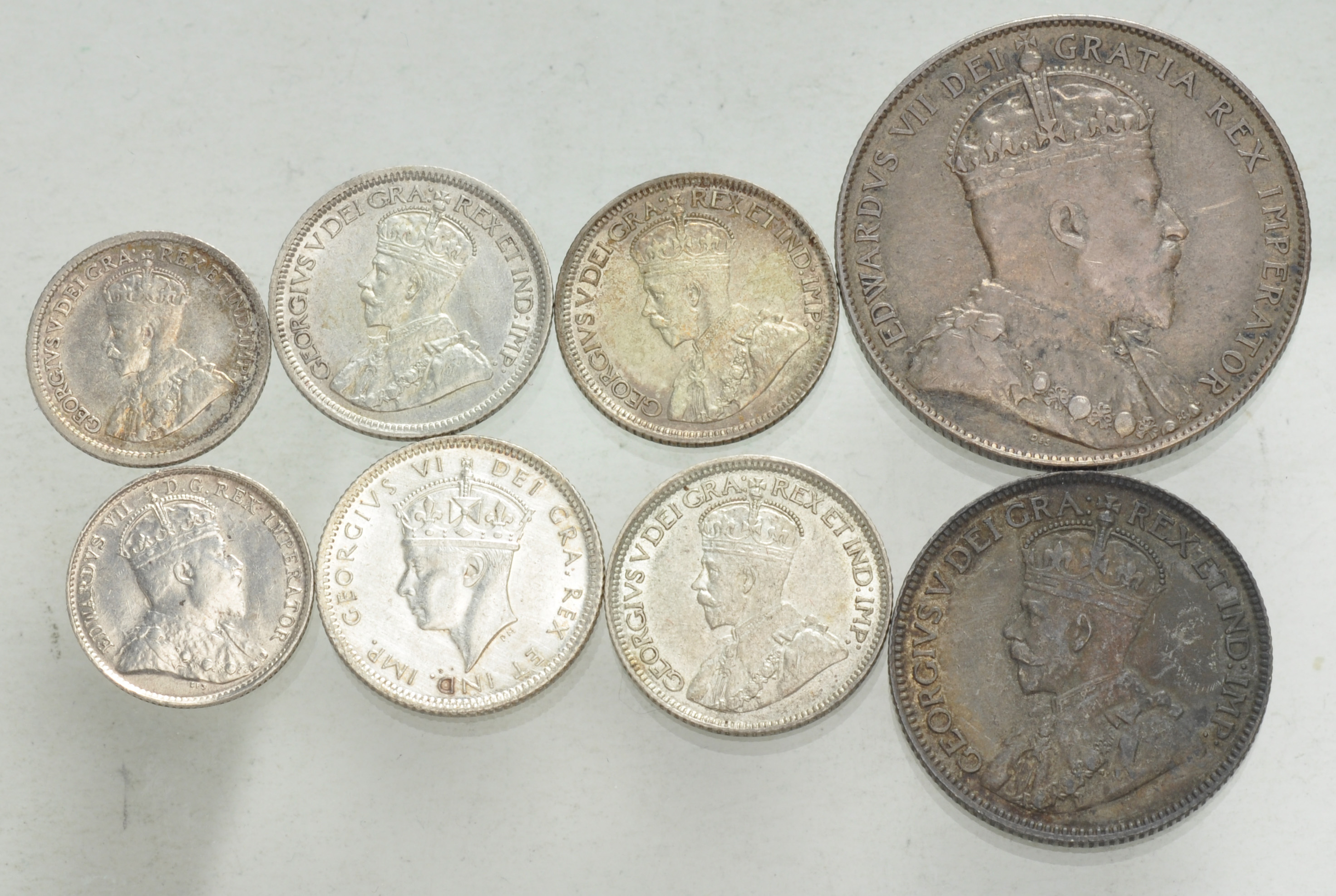 WORLD. Canada. Lot of eight (8) silver issues. | Classical Numismatic Group