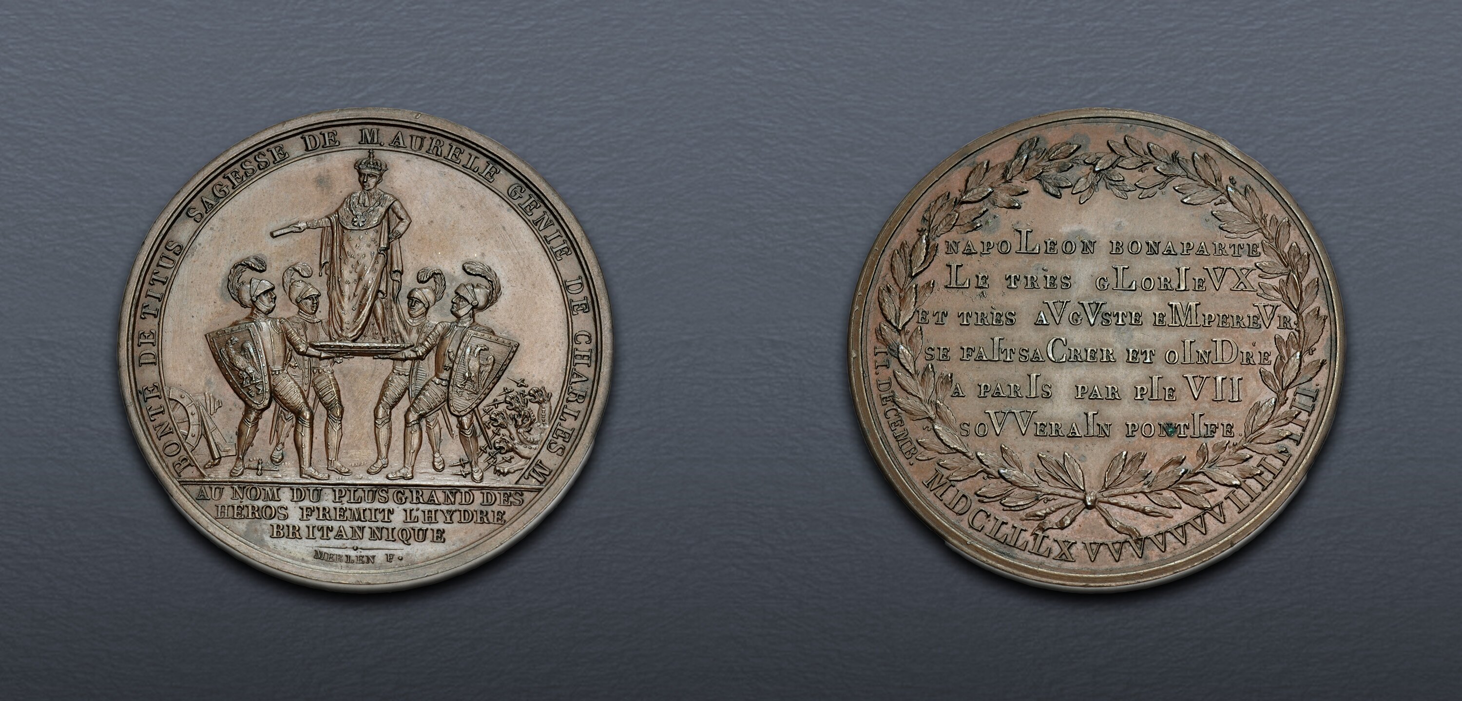 FRANCE, First Empire. Napoléon I. 1804-1814. Æ Medal (44mm, 40.95 g ...