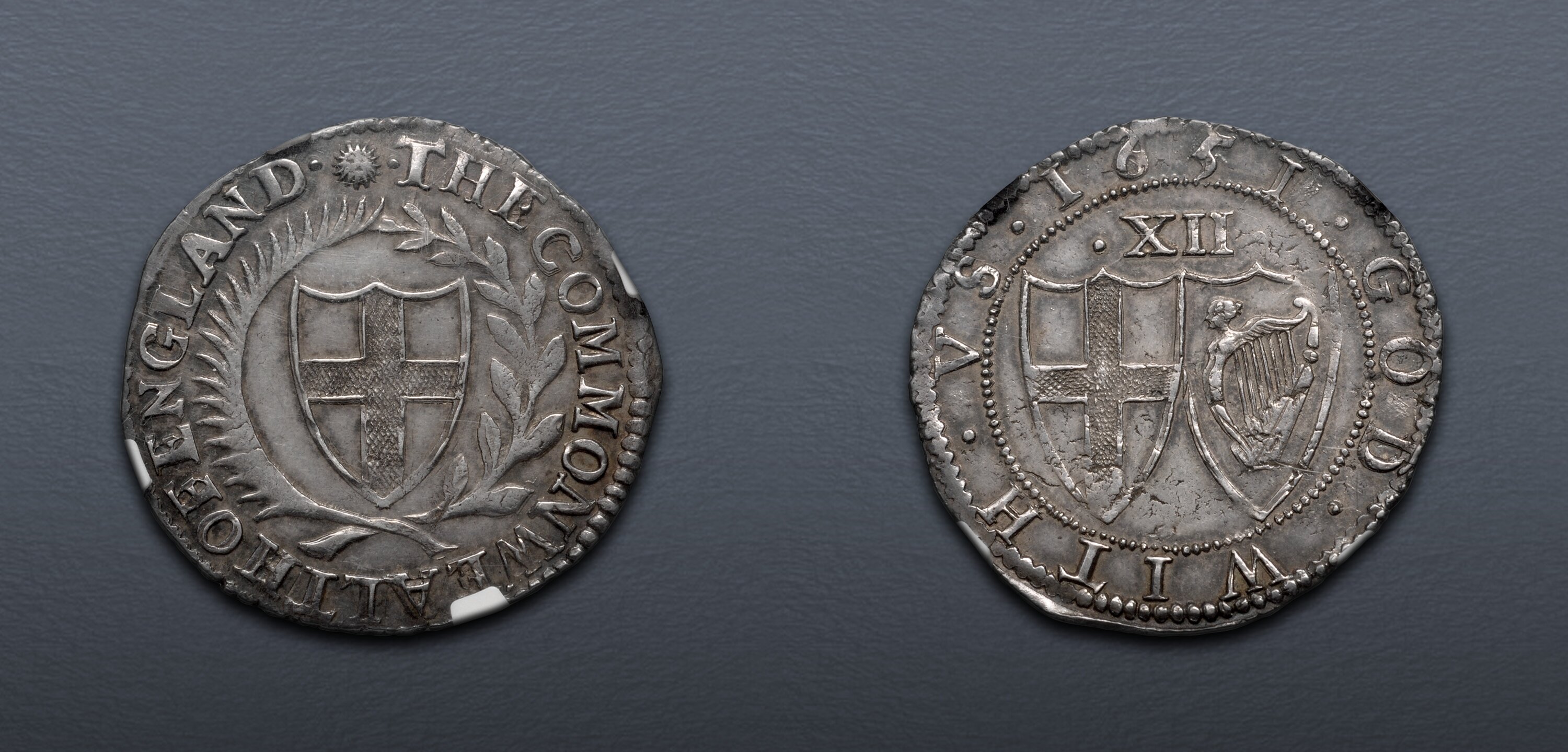 COMMONWEALTH. 1649-1660. AR Shilling (30mm, 5.92 g, 2h). Tower (London ...