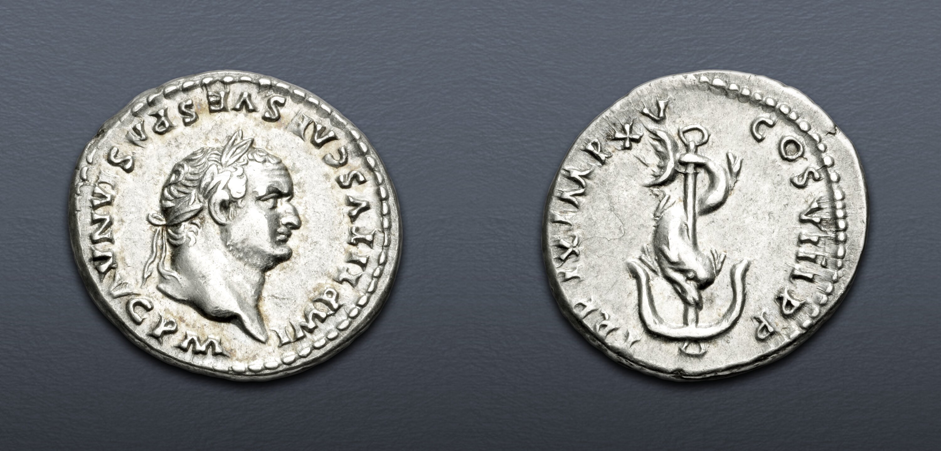 Titus. AD 79-81. AR Denarius (18mm, 3.52 g, 12h). Rome mint. Struck 1 ...