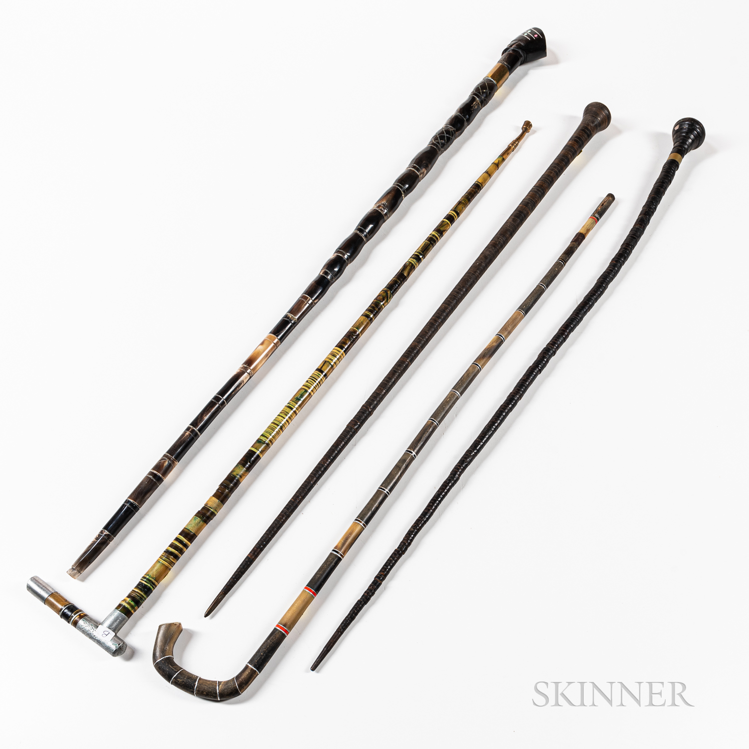 Five Bone or Horn Canes | Barnebys