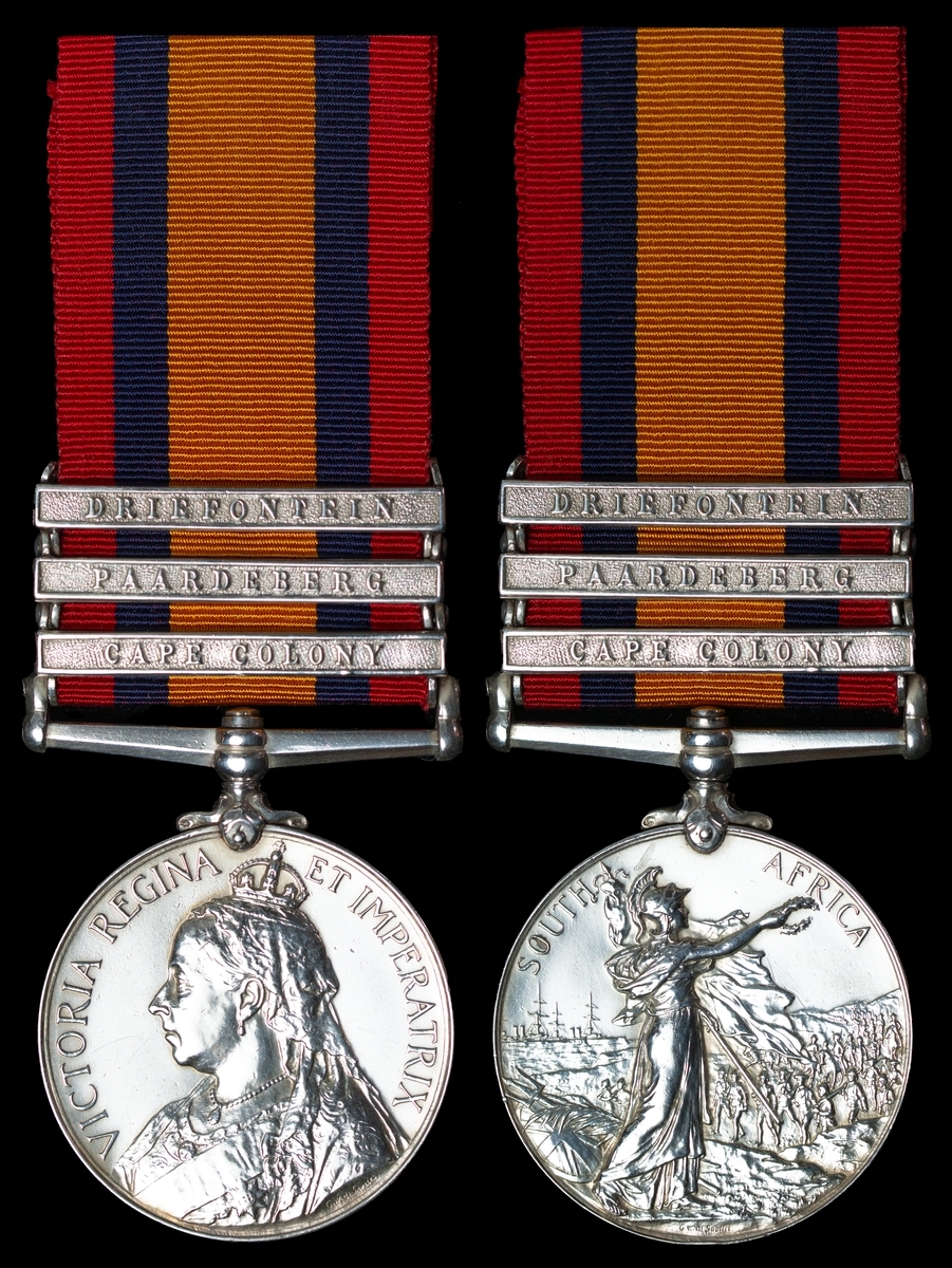 Queen's South Africa 1899-1902, 3 clasps, Cape Colony, Paardeberg ...