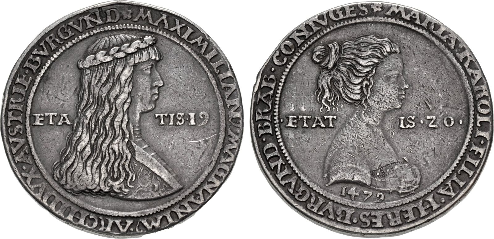 AUSTRIA, Holy Roman Empire. Maximilian I, with Mary of Burgundy. As Duke and Duchess of Burgundy ...