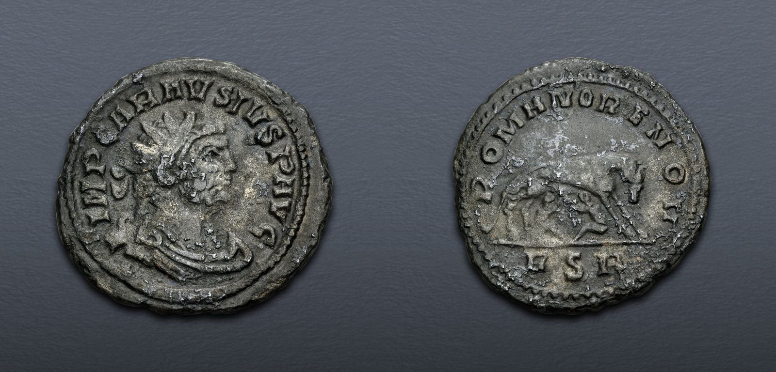 Carausius. Romano-British Emperor, AD 286-293. Antoninianus (21.5mm, 3. ...
