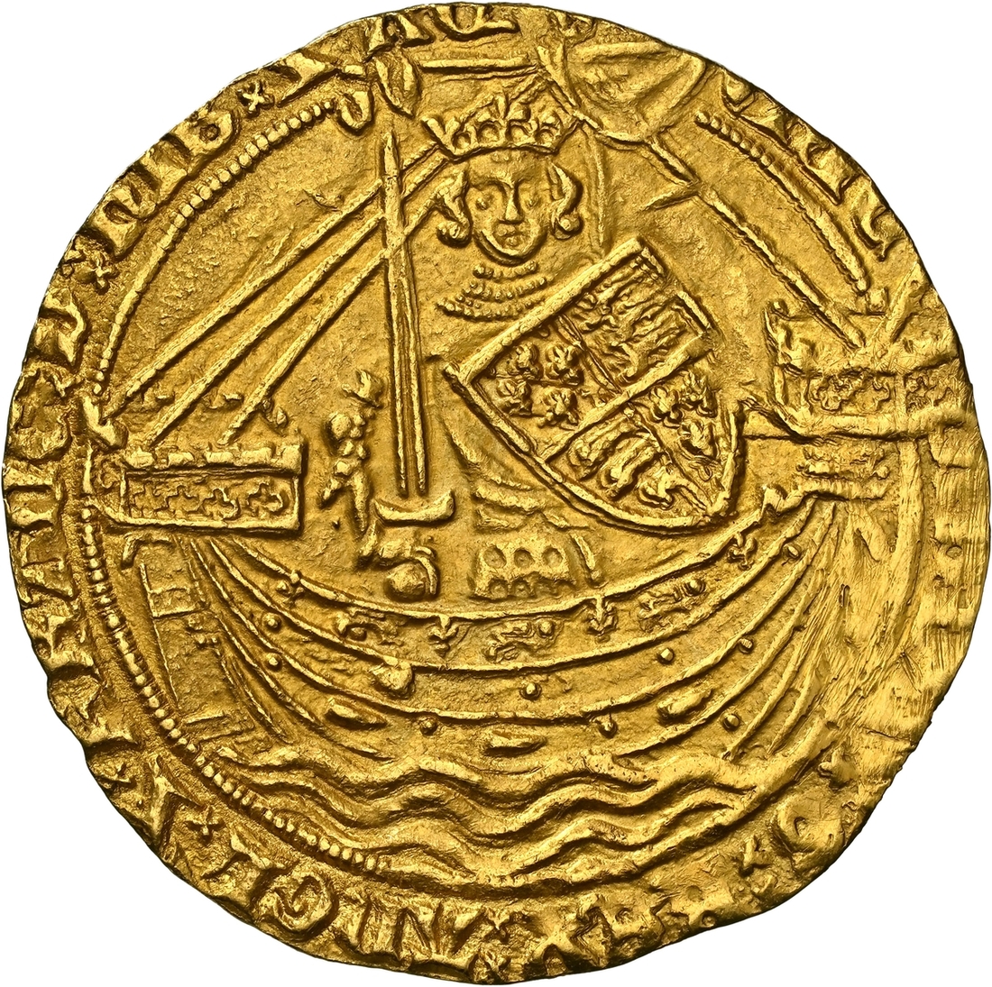 NGC UNC | Richard II (1377-1399), Noble, Type IB, Tower | Spink