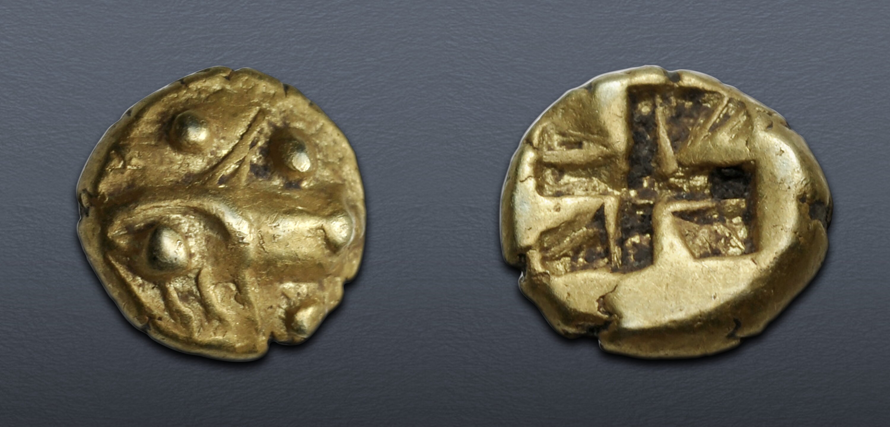 MYSIA, Kyzikos. Circa 600-550 BC. EL Myshemihekte – Twenty-fourth ...
