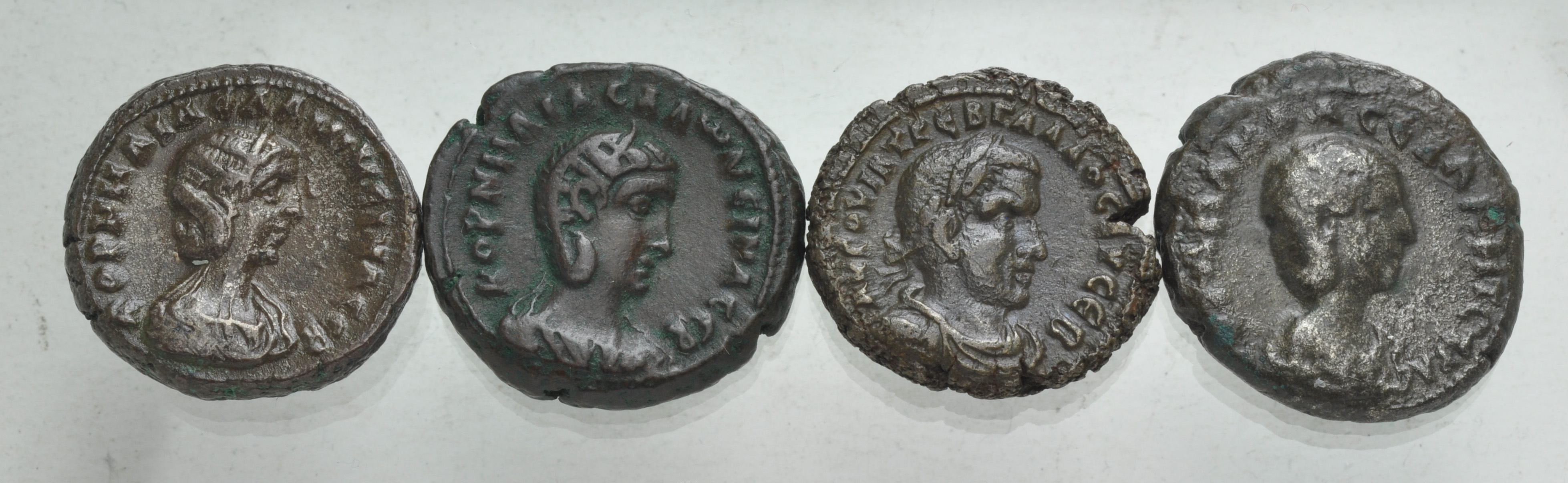 ROMAN. Provincial. Lot of four (4) Potin Tetradrachms Egypt, Alexandria ...