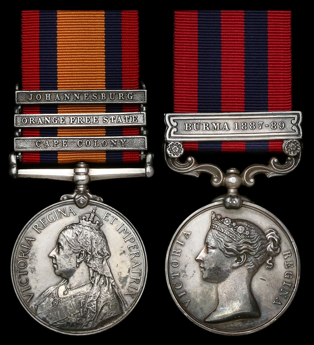 The campaign group of two awarded to Colonel W. F. Curteis C.B ...