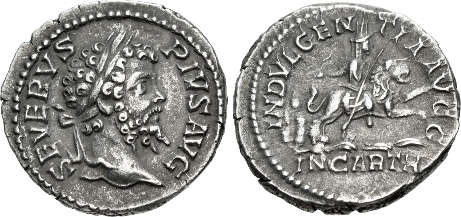 Septimius Severus. AD 193-211. AR Denarius (19mm, 3.38 g, 7h). Rome ...