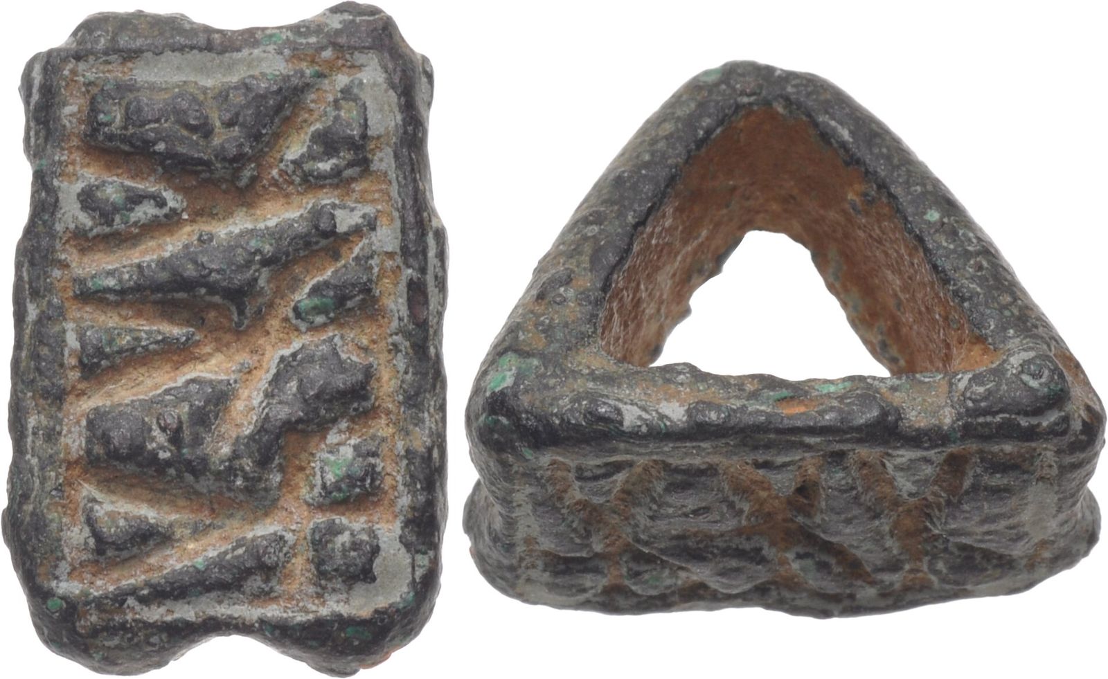 Cachet with four standing figures. Western Semitic, Bronze Age, 2nd ...