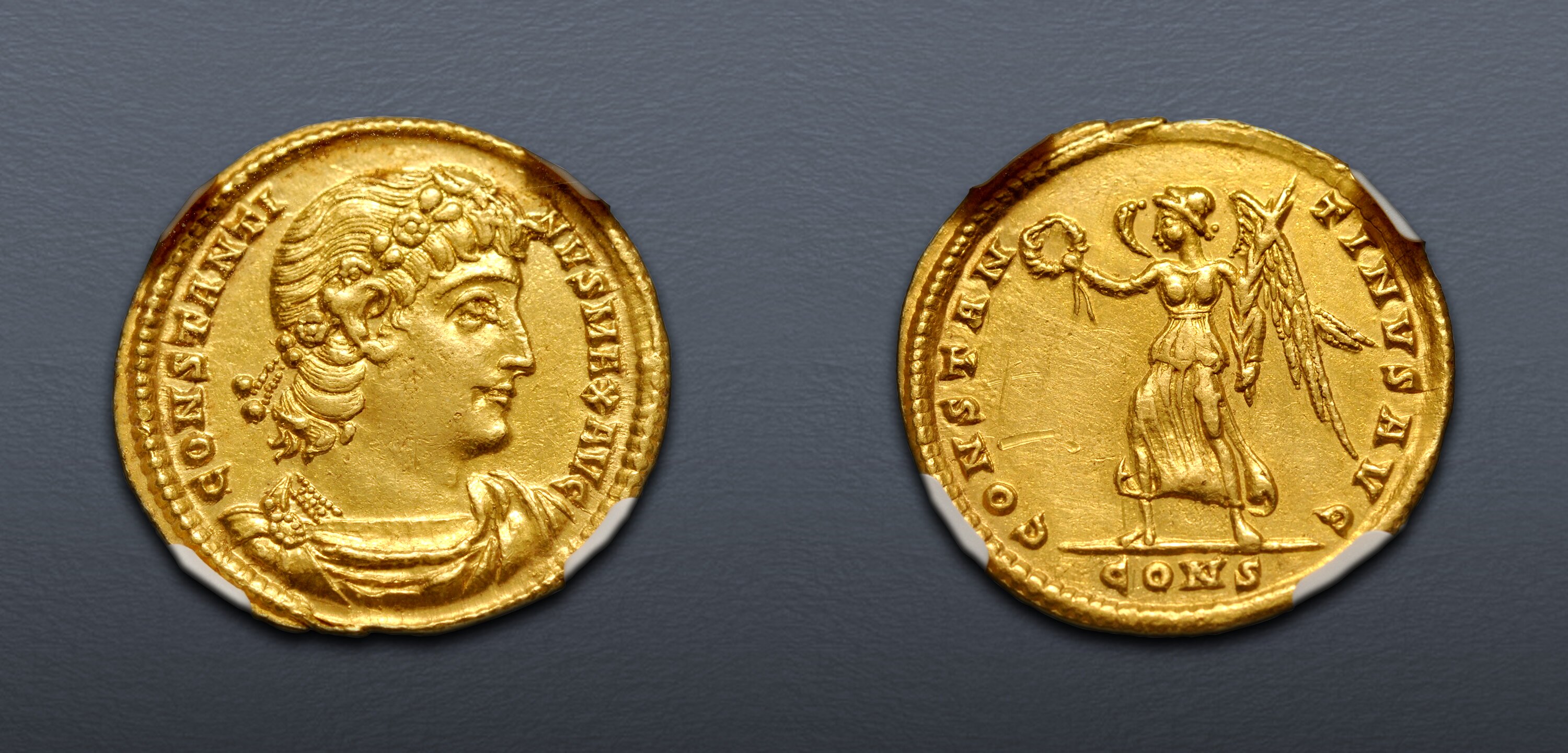Constantine I. AD 307/310-337. AV Solidus (21mm, 4.52 g, 6h ...