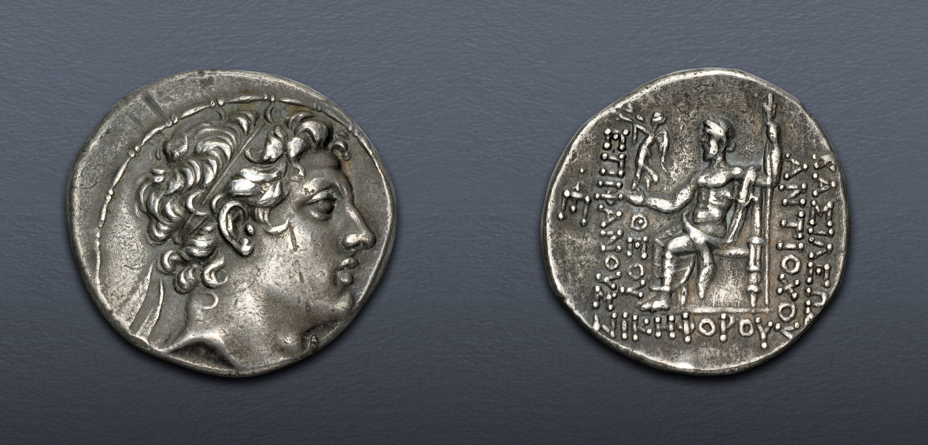 SELEUKID EMPIRE. Antiochos IV Epiphanes. 175-164 BC. AR Tetradrachm (30 ...