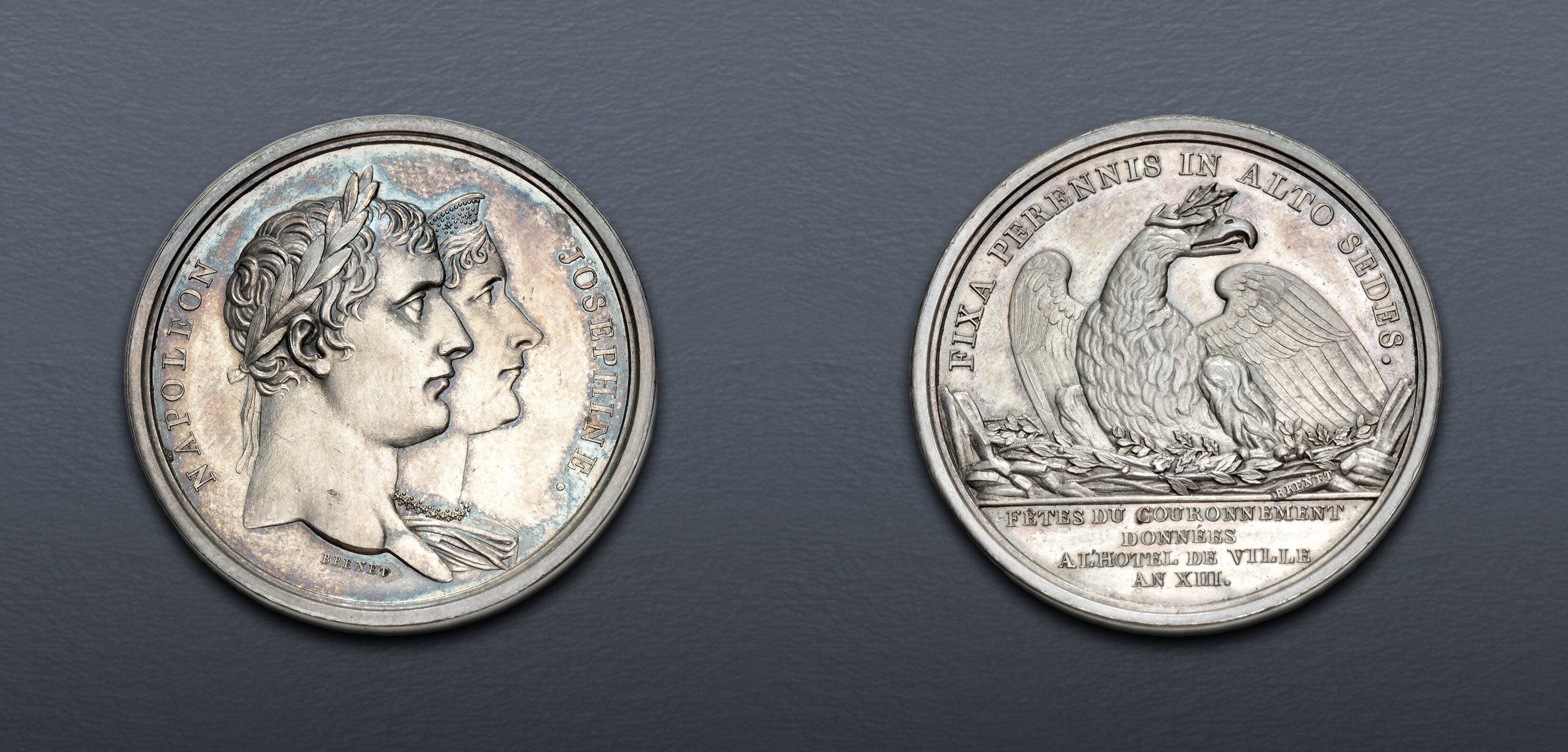 FRANCE, First Empire. Napoléon I, with Josephine. 1804-1814. AR Medal ...