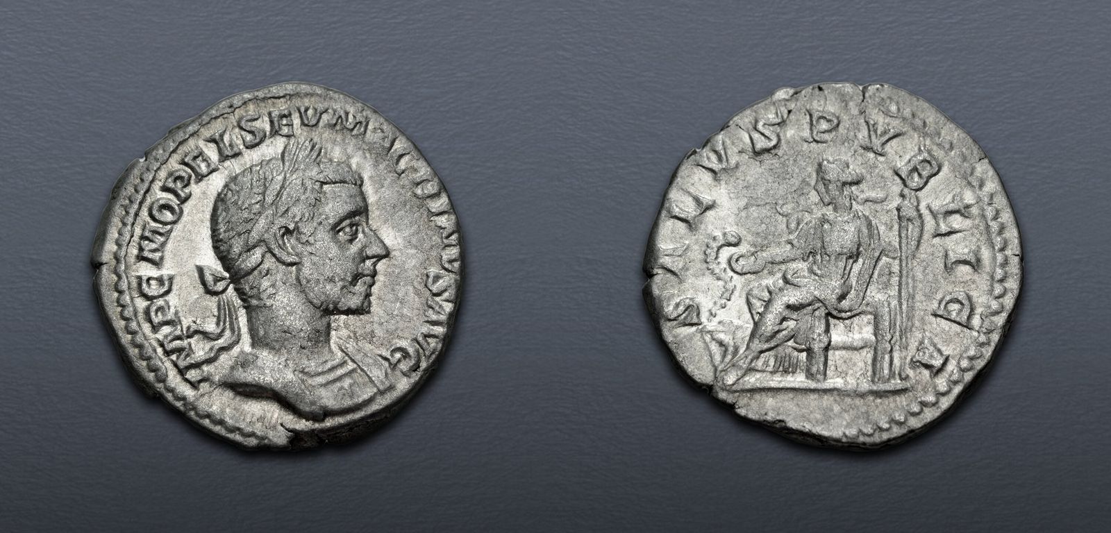 Macrinus. AD 217-218. AR Denarius (17.5mm, 2.92 g, 6h). Rome mint, 4th officina. 1st emission ...