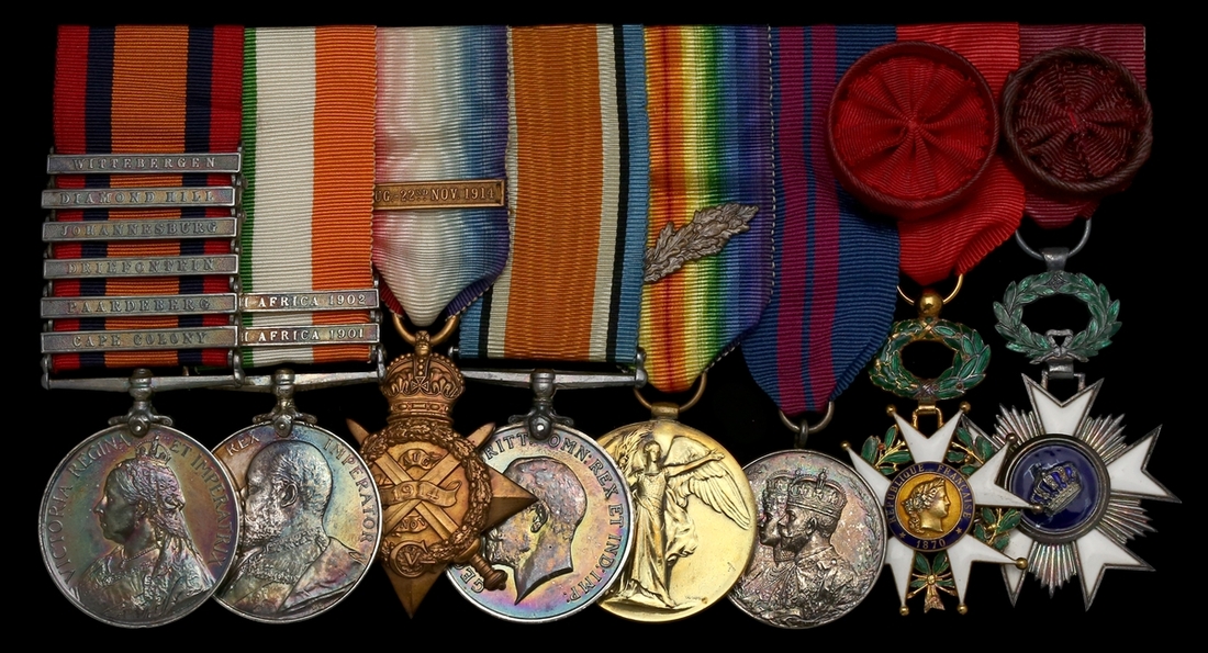 The Boer War and Great War group of eight awarded to Lieutenant Colonel ...