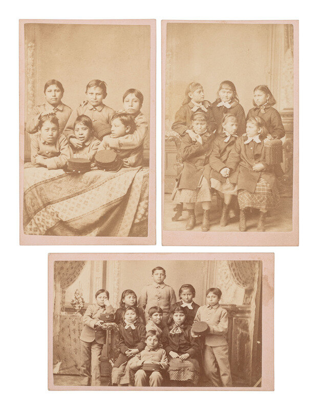 CHOATE, John N. (1848-1902), photographer. A group of 3 CDVs of Native ...