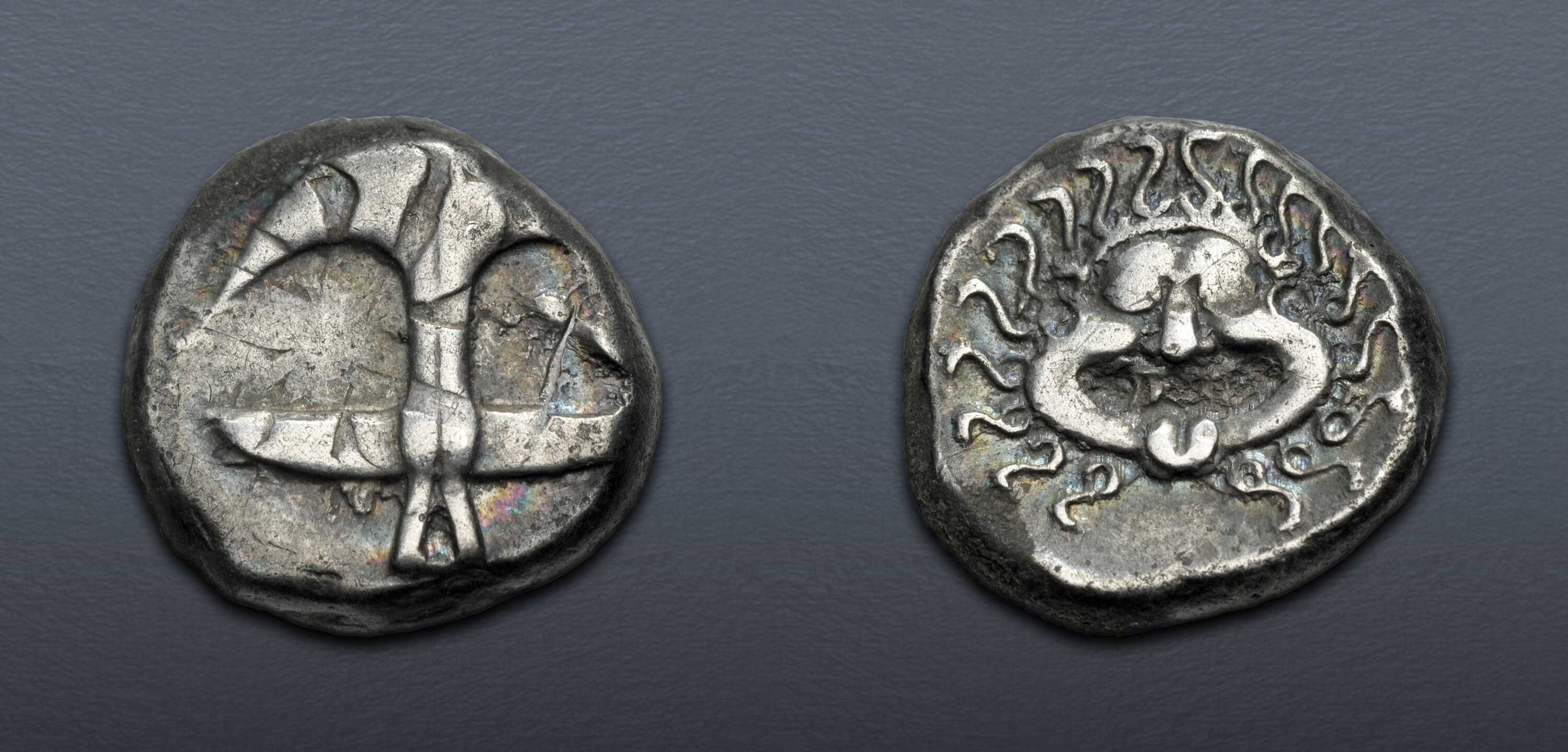 THRACE, Apollonia Pontika. Circa 470-435 BC. AR Drachm (13.5mm, 3.39 g ...
