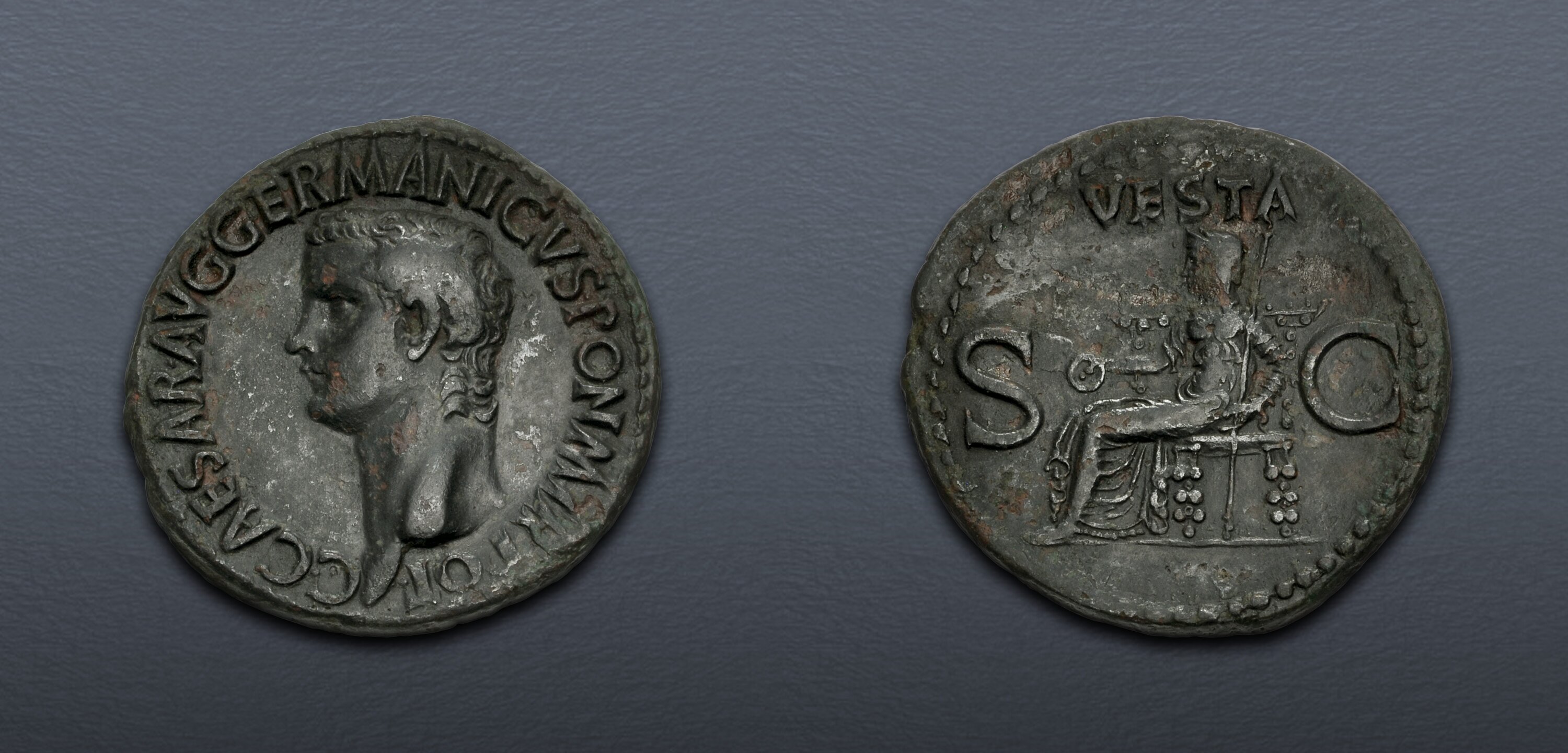 Gaius (Caligula). AD 37-41. Æ As (29mm, 11.02 g, 6h). Rome mint. Struck ...