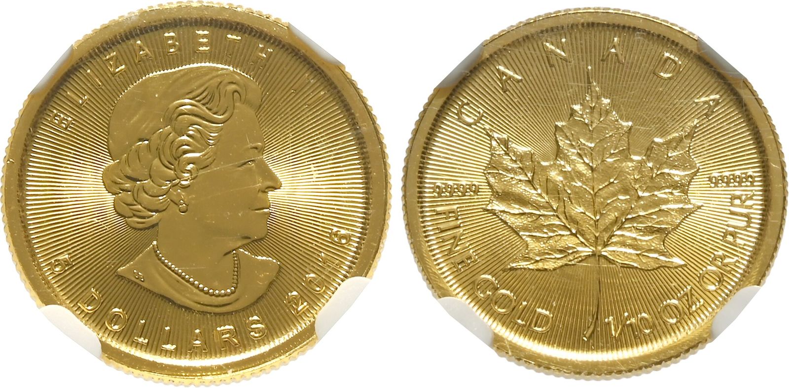 CANADA. Elizabeth II. 1952-2022. AV 5 Dollars (16mm, 12h). Ottawa mint ...