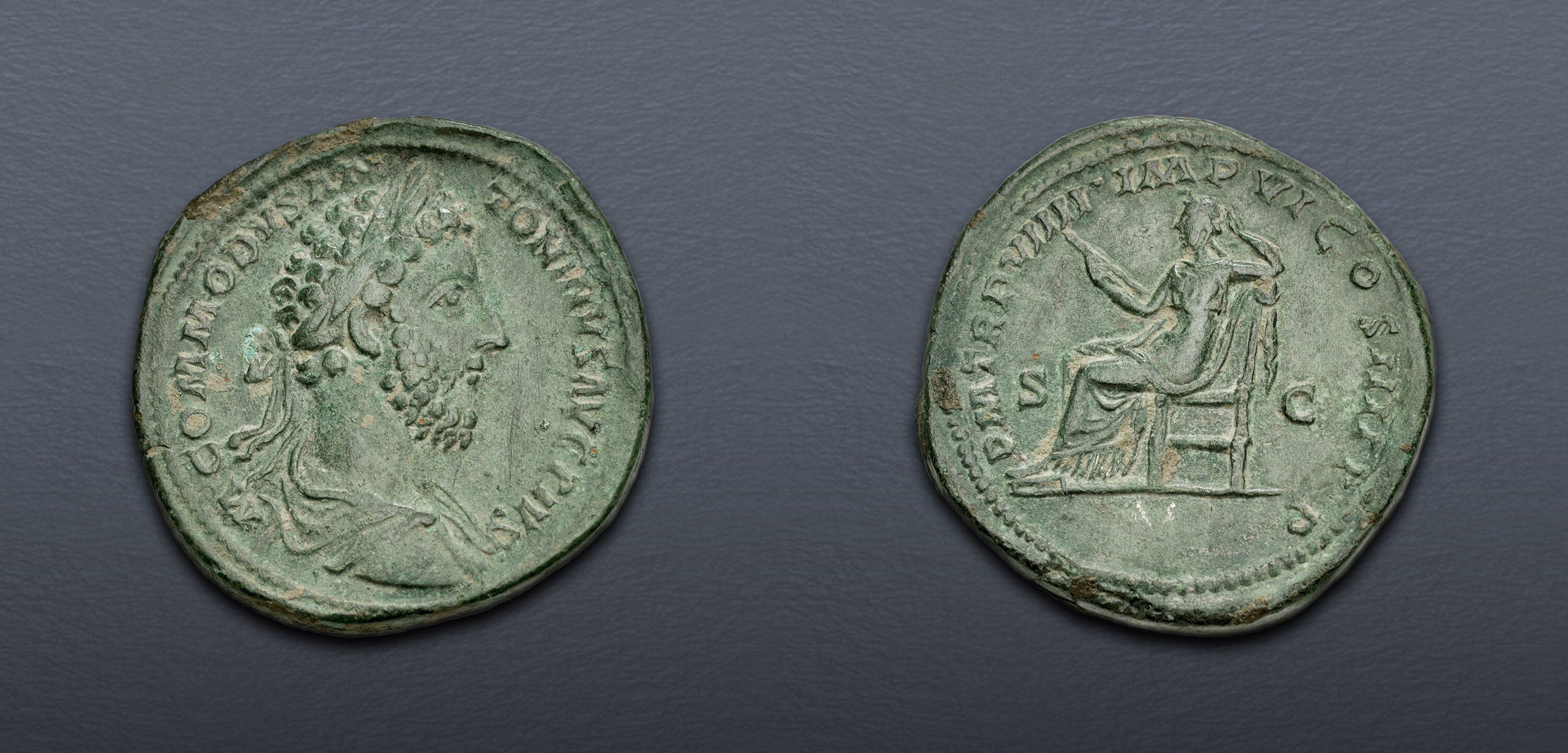 Commodus. AD 177-192. Æ Sestertius (33mm, 33.55 g, 6h). Rome mint ...