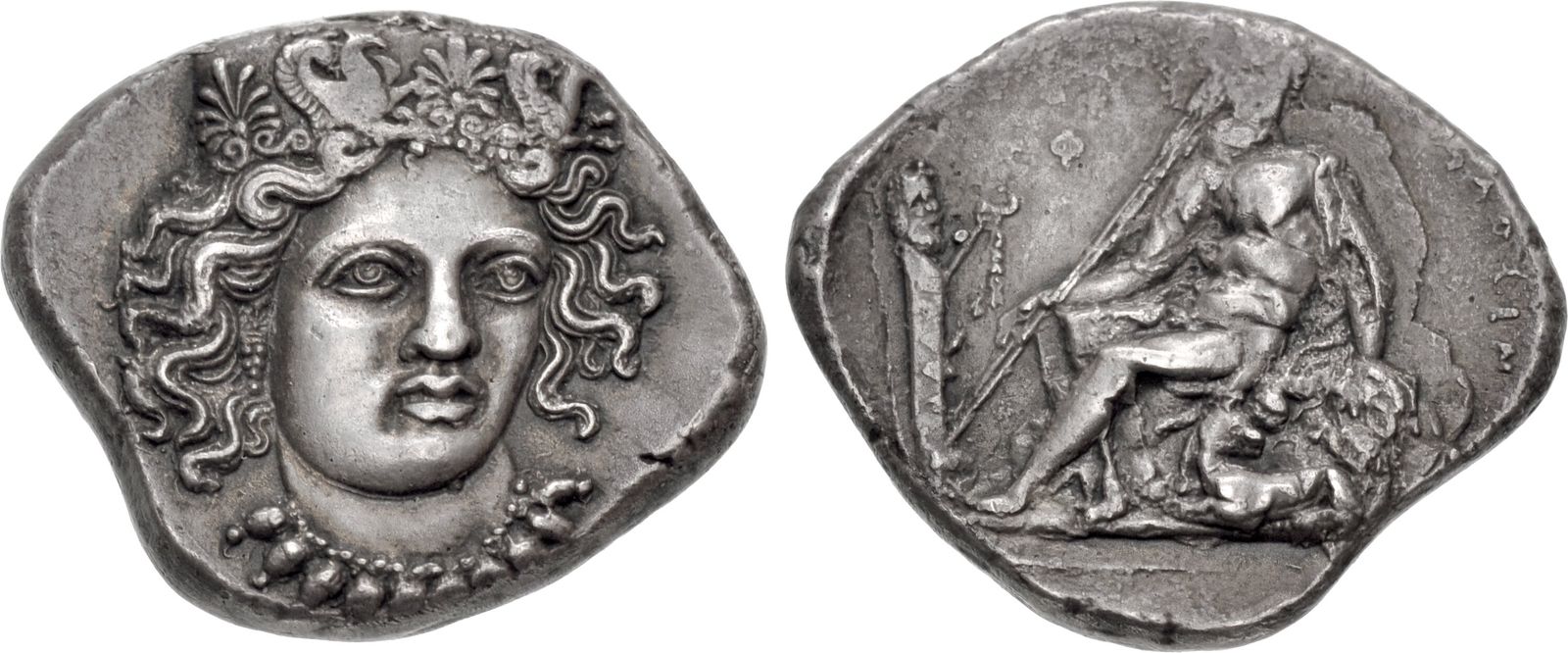 ELECTROTYPES, BRUTTIUM. Pandosia. Circa 375-350 BC. Electrotype “AR ...