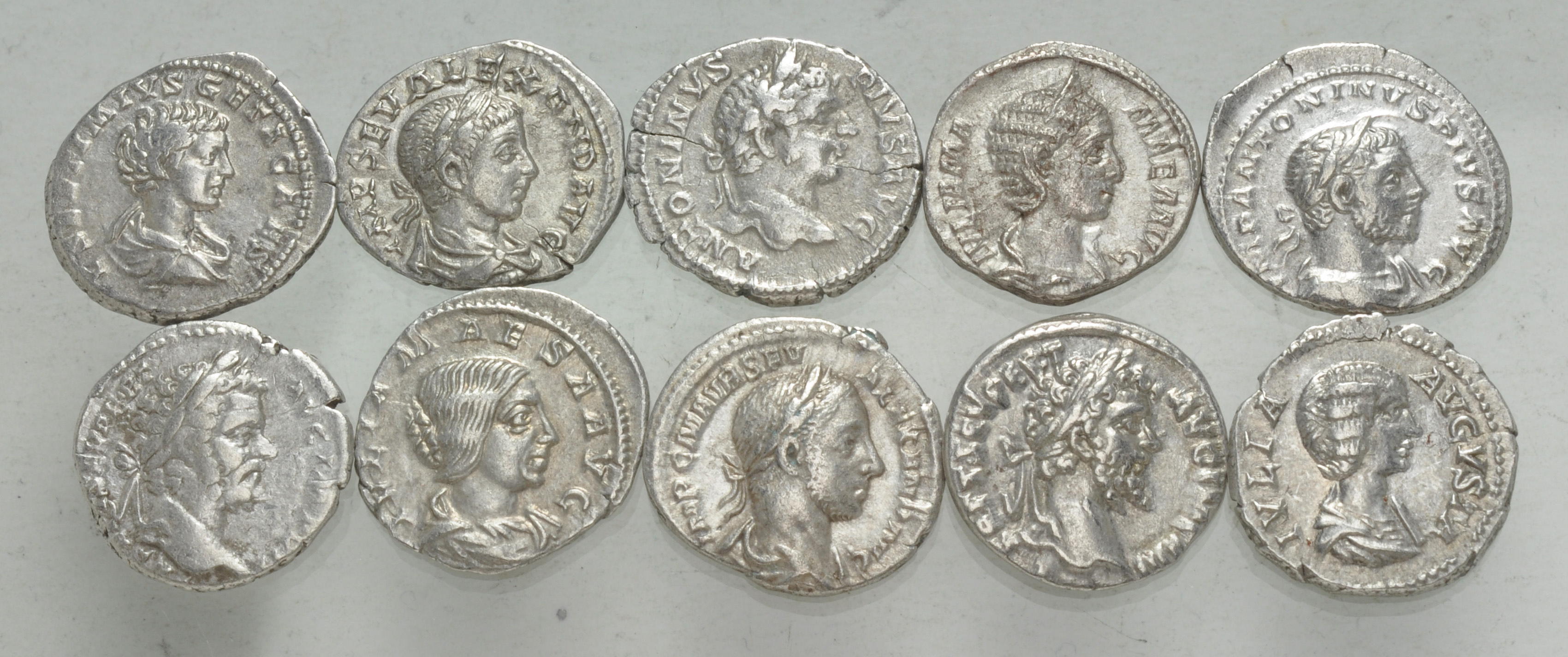 ROMAN. Imperial. Lot of ten (10) AR Denarii. | Classical Numismatic Group