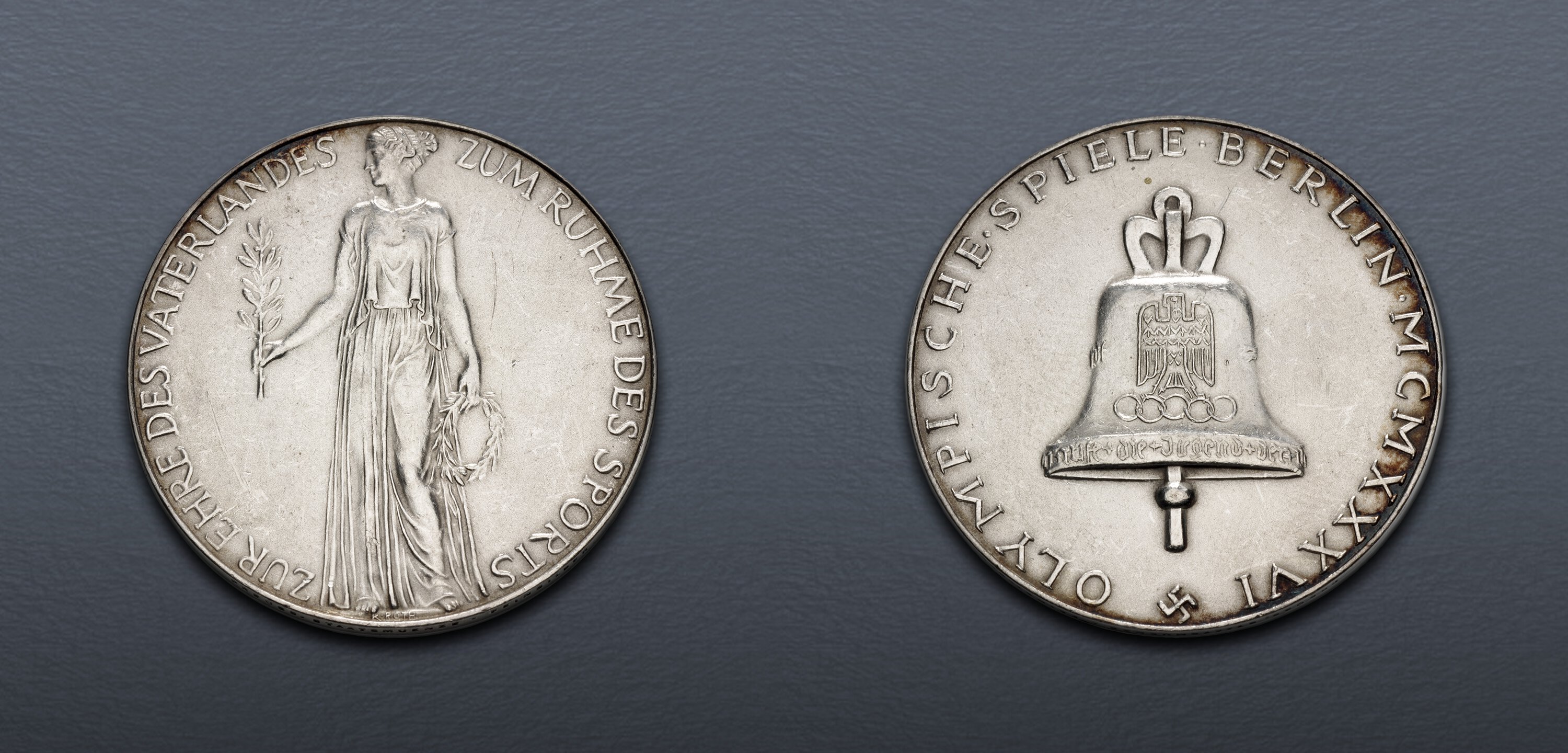 GERMANY, Third Reich. 1933-1945. Cast AR Medal (37mm, 21.89 g, 12h). By ...