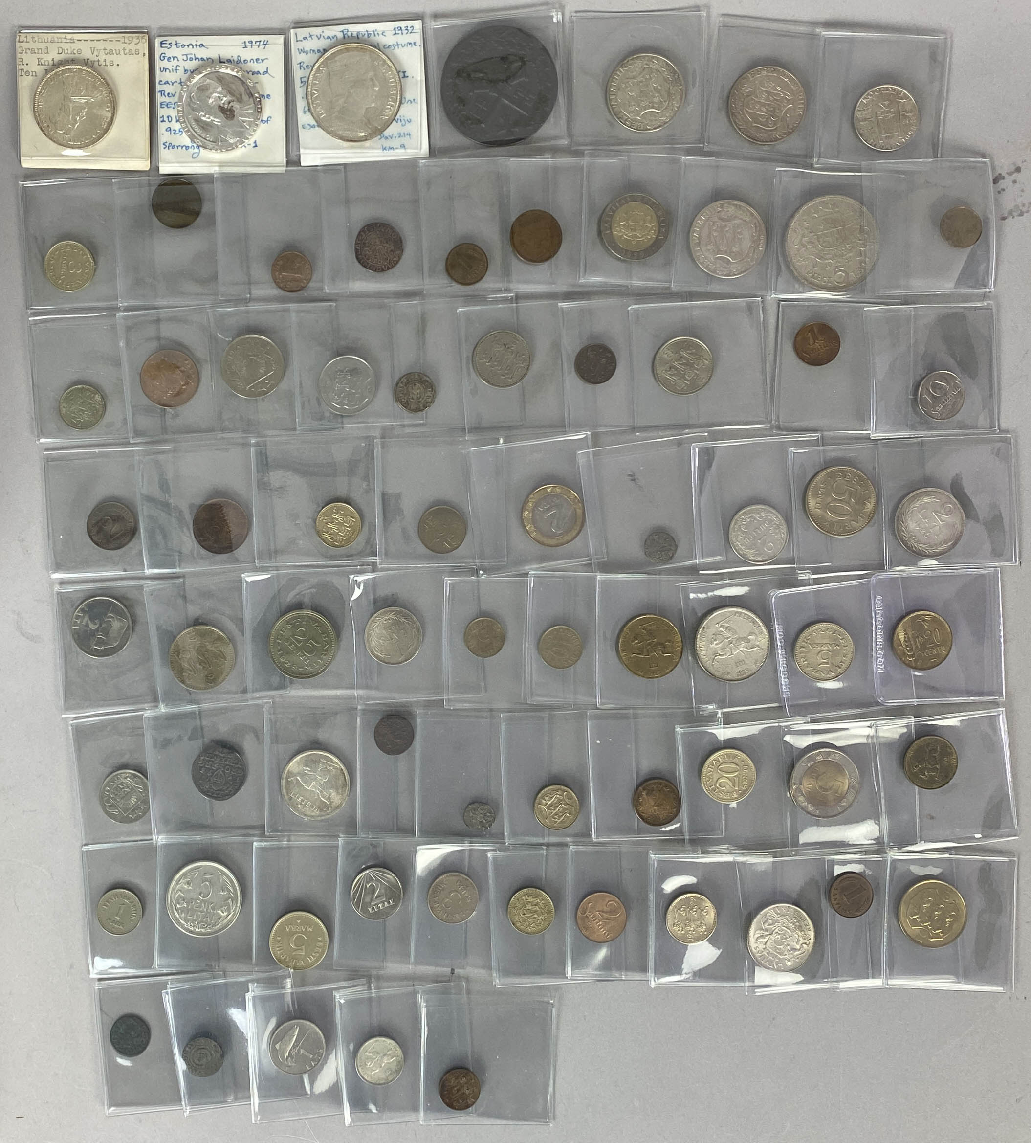 WORLD. Miscellaneous. Lot of seventy-two (72) silver and base metal ...