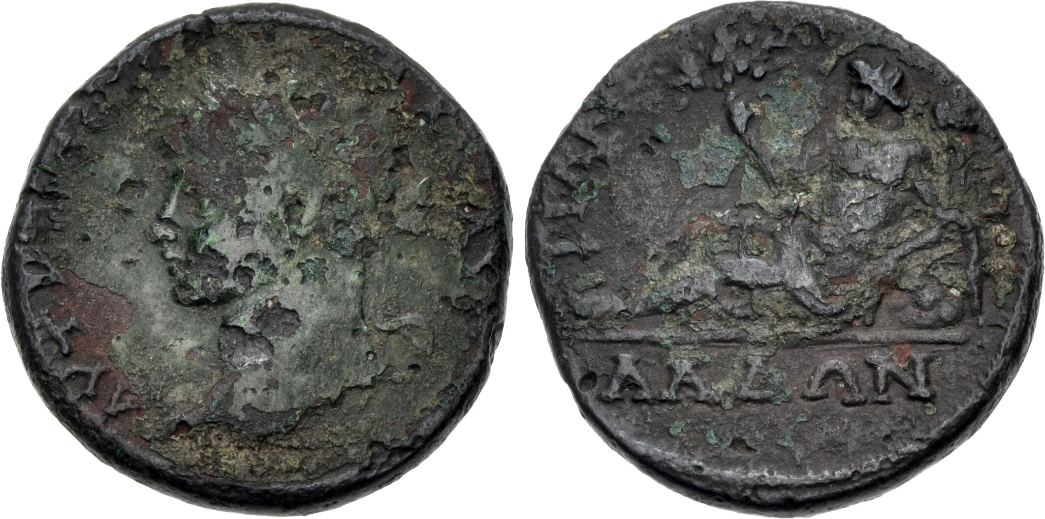 ROMAN. Provincial. Lot of nine (9) River-god themed provincial coins ...