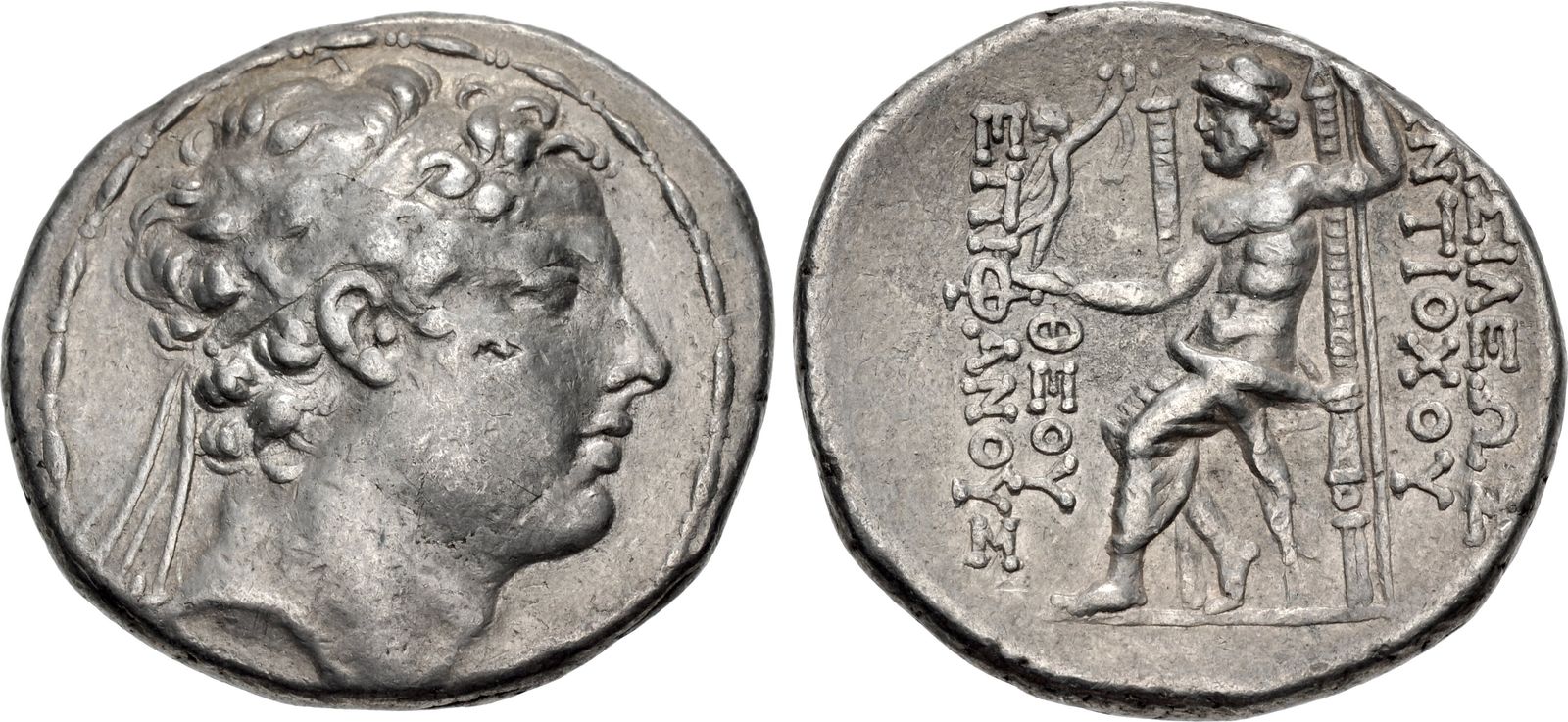 SELEUKID EMPIRE. Antiochos IV Epiphanes. 175-164 BC. AR Tetradrachm (29 ...