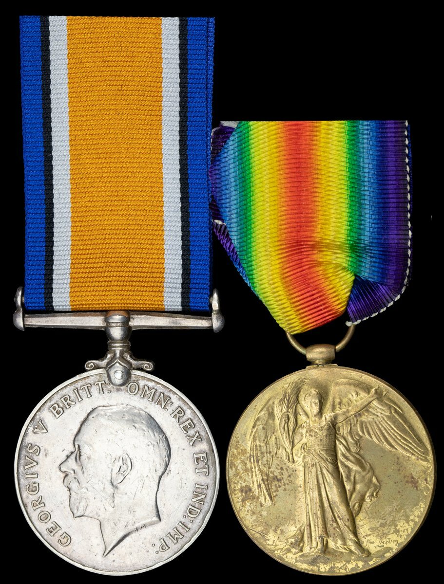 The Victory Medal to Air Commodore Peregrine F. M. Fellowes who was ...