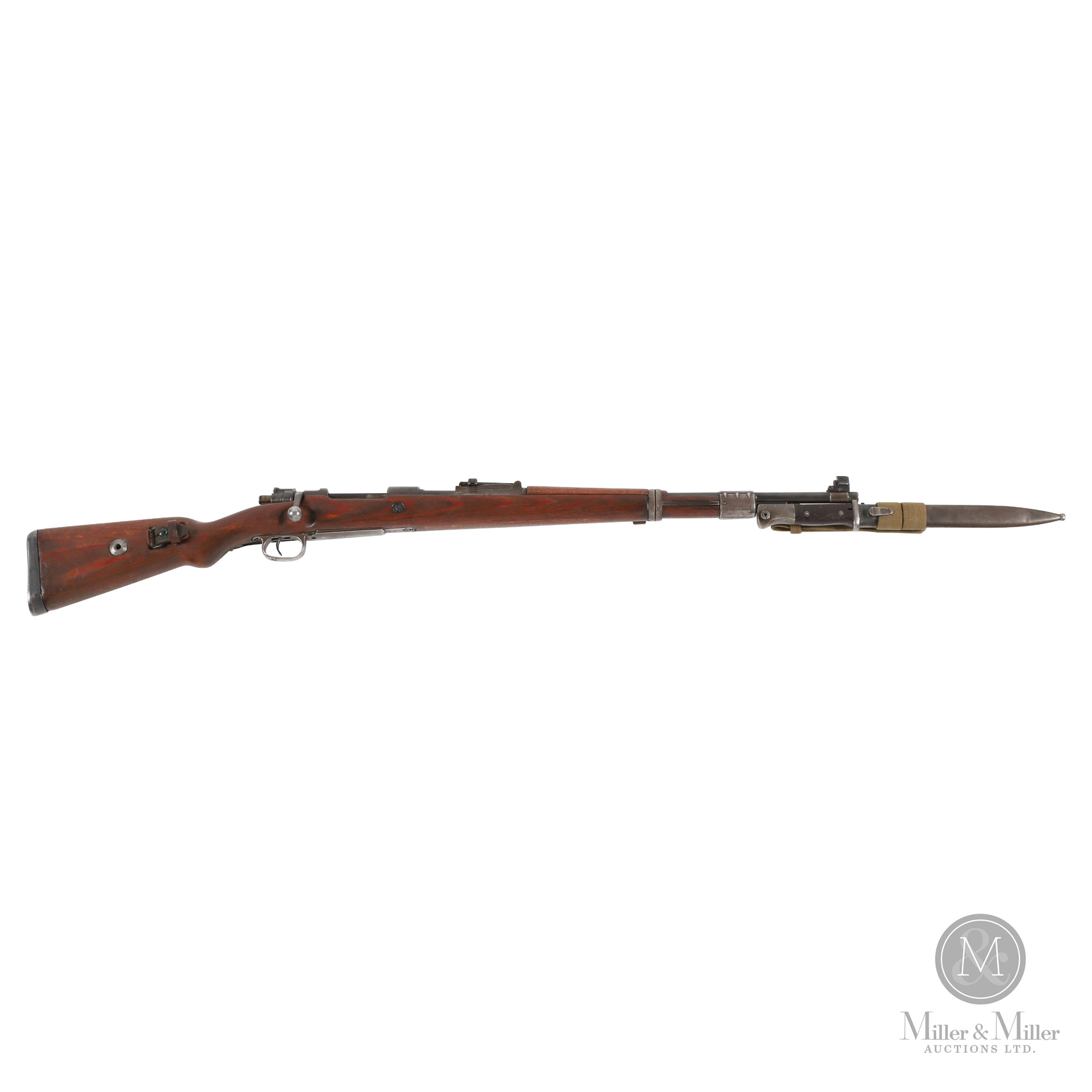 Mauser K98k Bolt Action Rifle with Bayonet | Miller & Miller Auctions Ltd