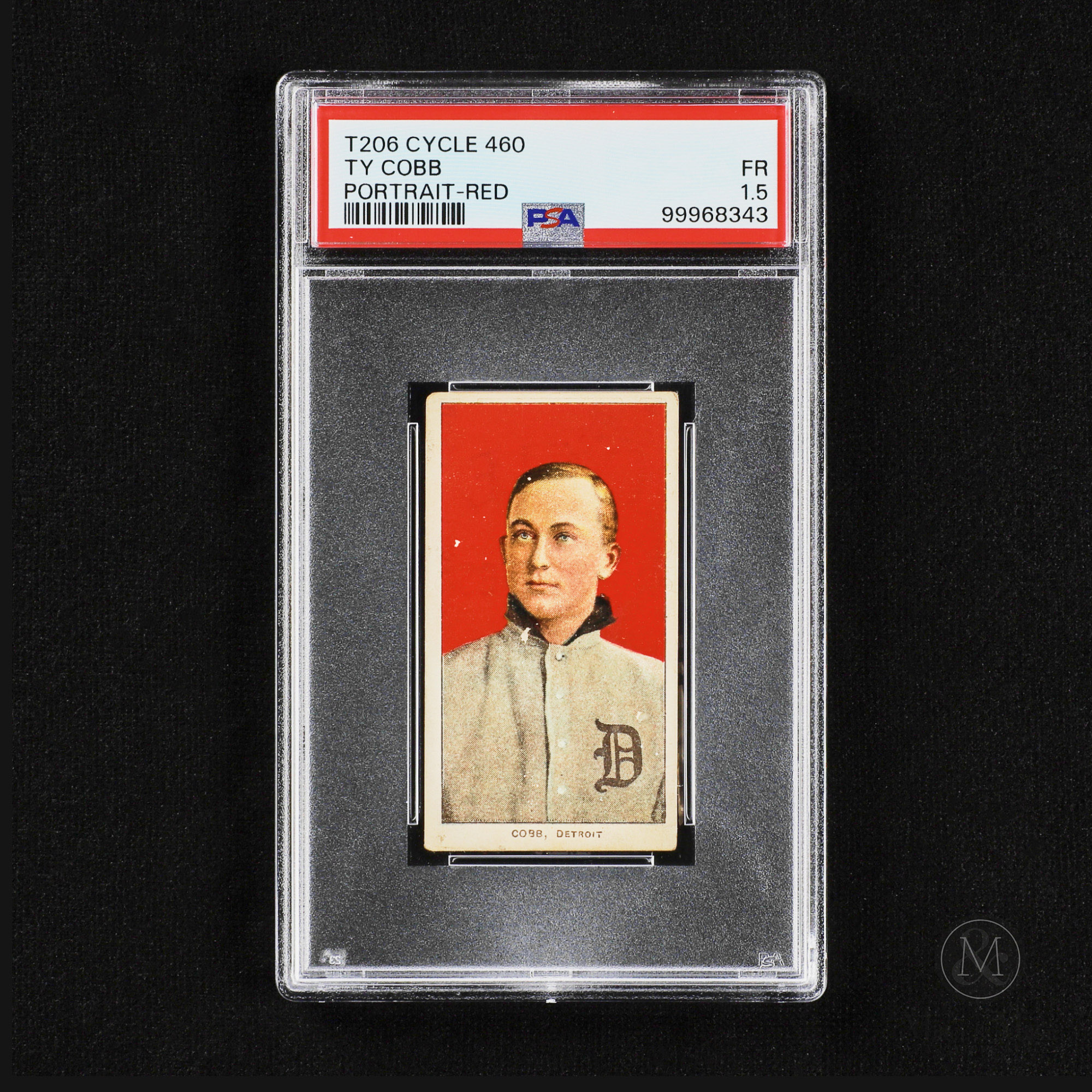 1909-1911 Cycle-Back T206 Ty Cobb Red Portrait Baseball Card (PSA 1.5 ...