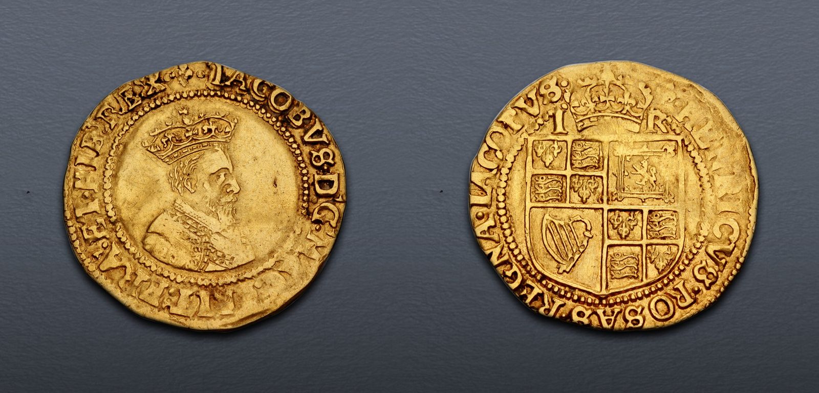 STUART. James I. 1603-1625. AV Britain Crown (22mm, 2.36 g, 5h). Second ...