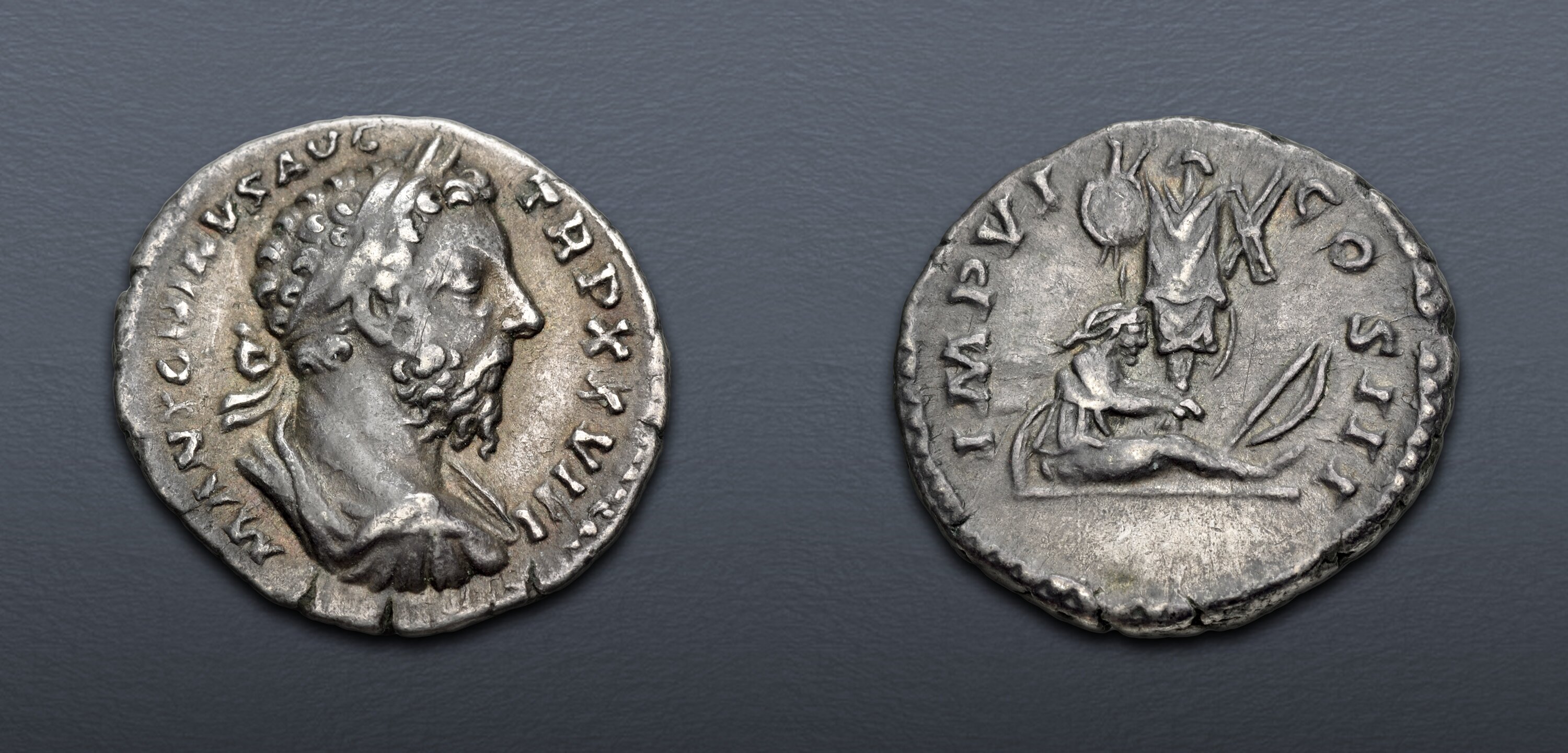 Marcus Aurelius. AD 161-180. AR Denarius (18mm, 3.22 g, 10h). Rome mint ...