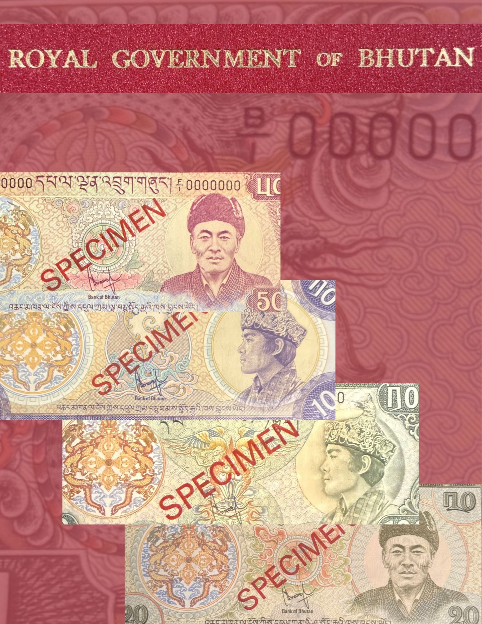 Royal Government of Bhutan, [7 notes] a presentation booklet containing ...