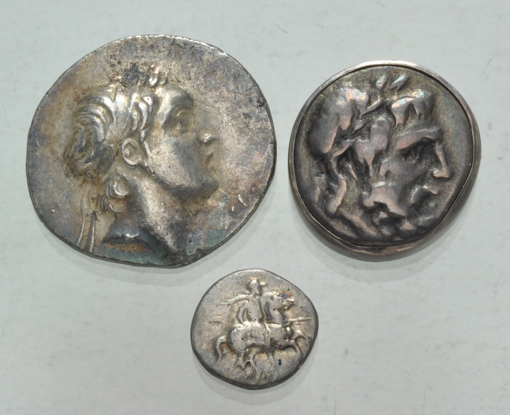 GREEK. Miscellaneous. Lot of three (3) silver issues. | Classical ...