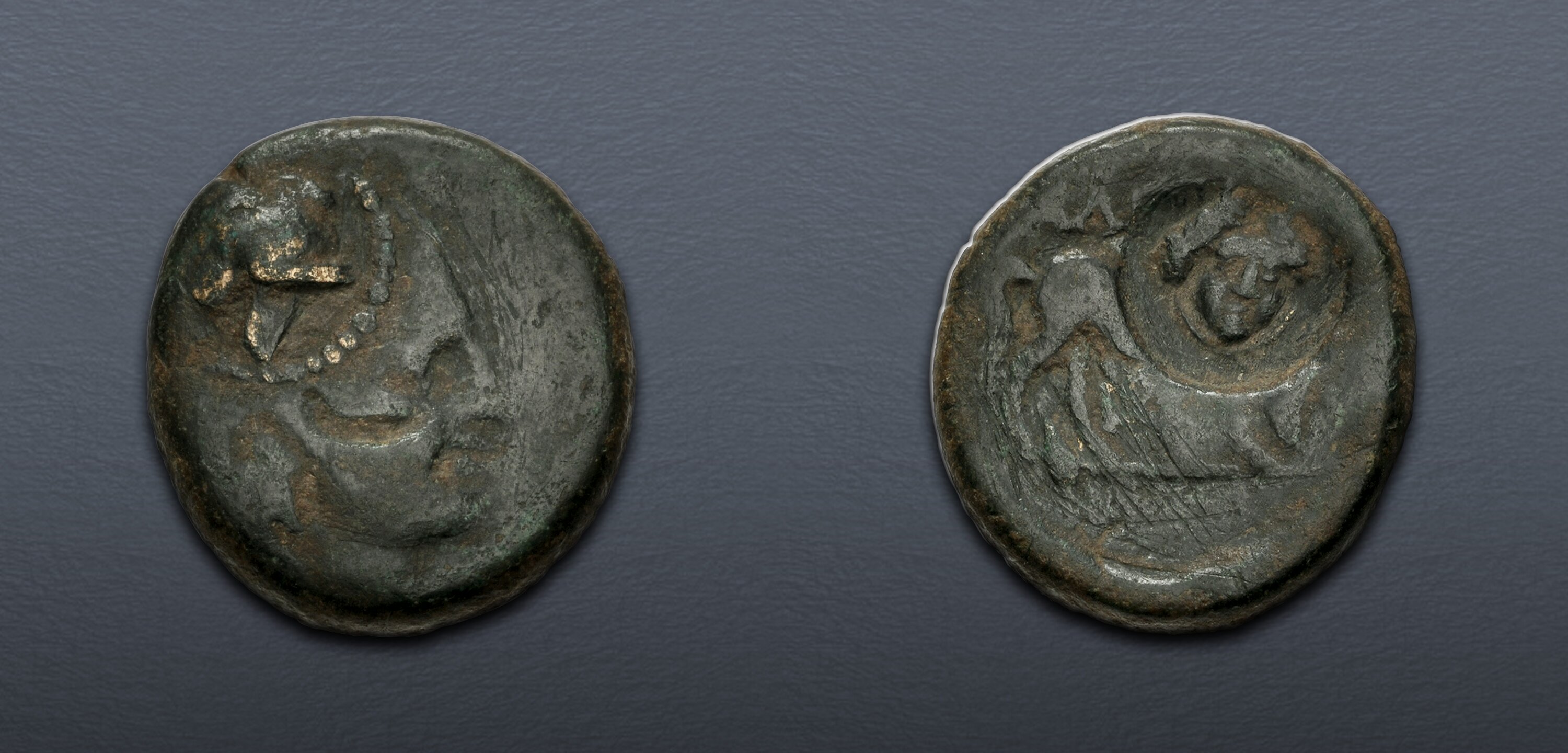TROAS, Alexandreia. Circa 300 BC. Æ (15.5mm, 4.63 g, 12h). Overstrike ...