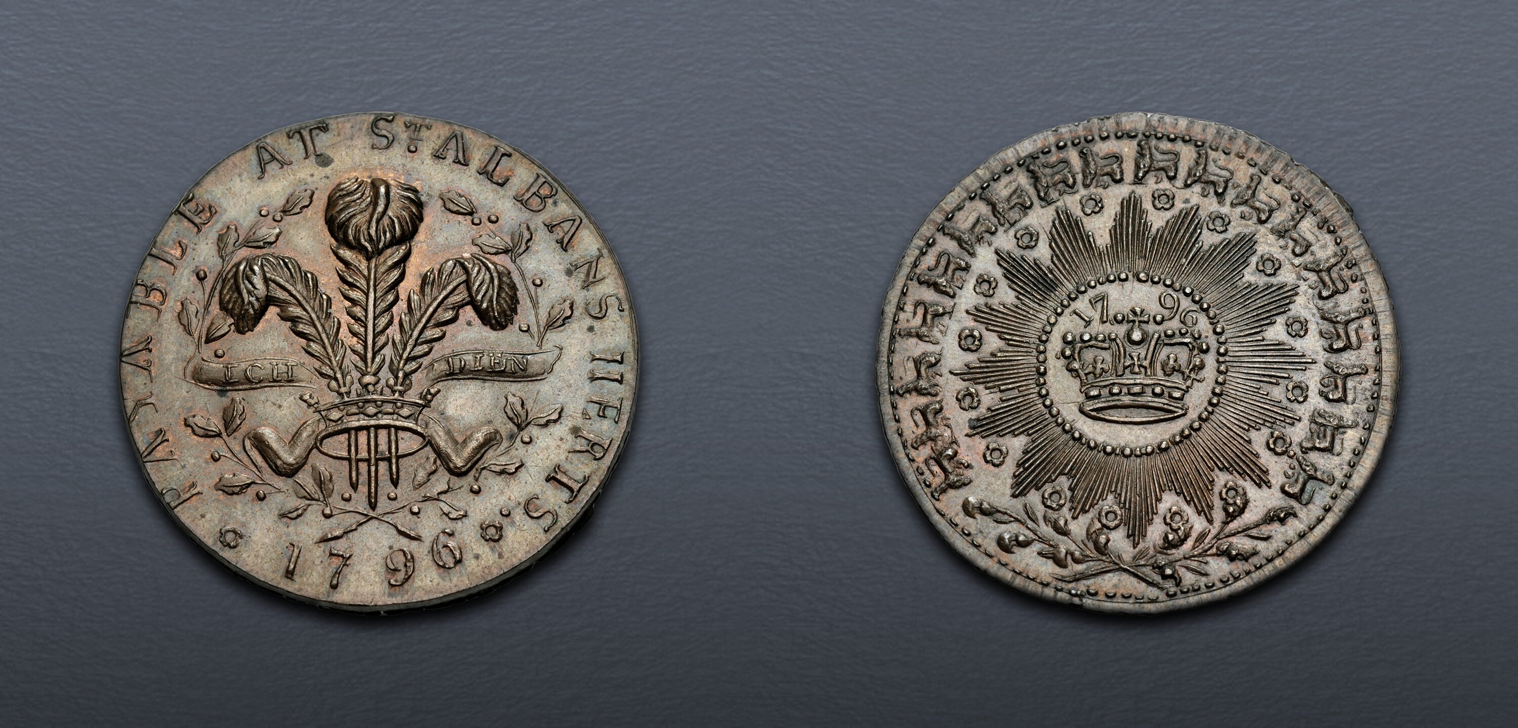 CONDER TOKENS, Hertfordhire. St. Albans. CU Halfpenny Token (29mm, 9.55 ...