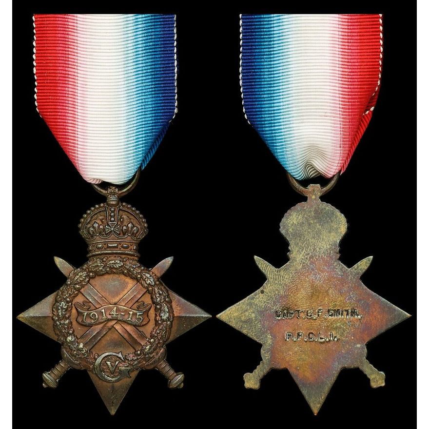 1914-15 Star (Capt. C. F. Smith. P.P.C.L.I.), nearly extremely fine | Spink