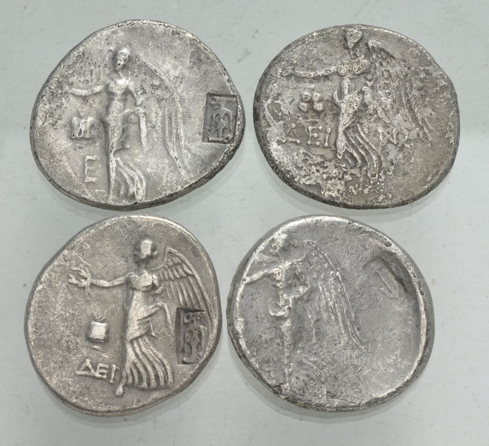 GREEK. Asia Minor. Lot of four (4) AR Tetradrachms of Pamphylia, Side ...