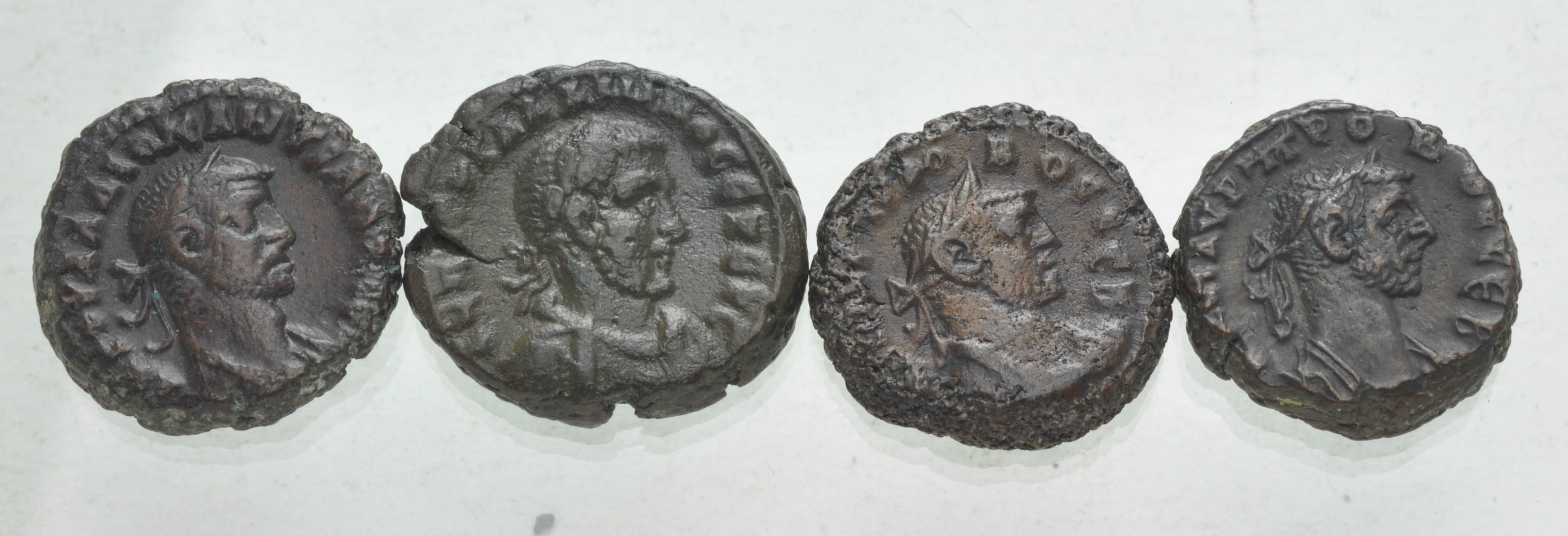 ROMAN. Provincial. Lot of four (4) Potin Tetradrachms of Egypt ...