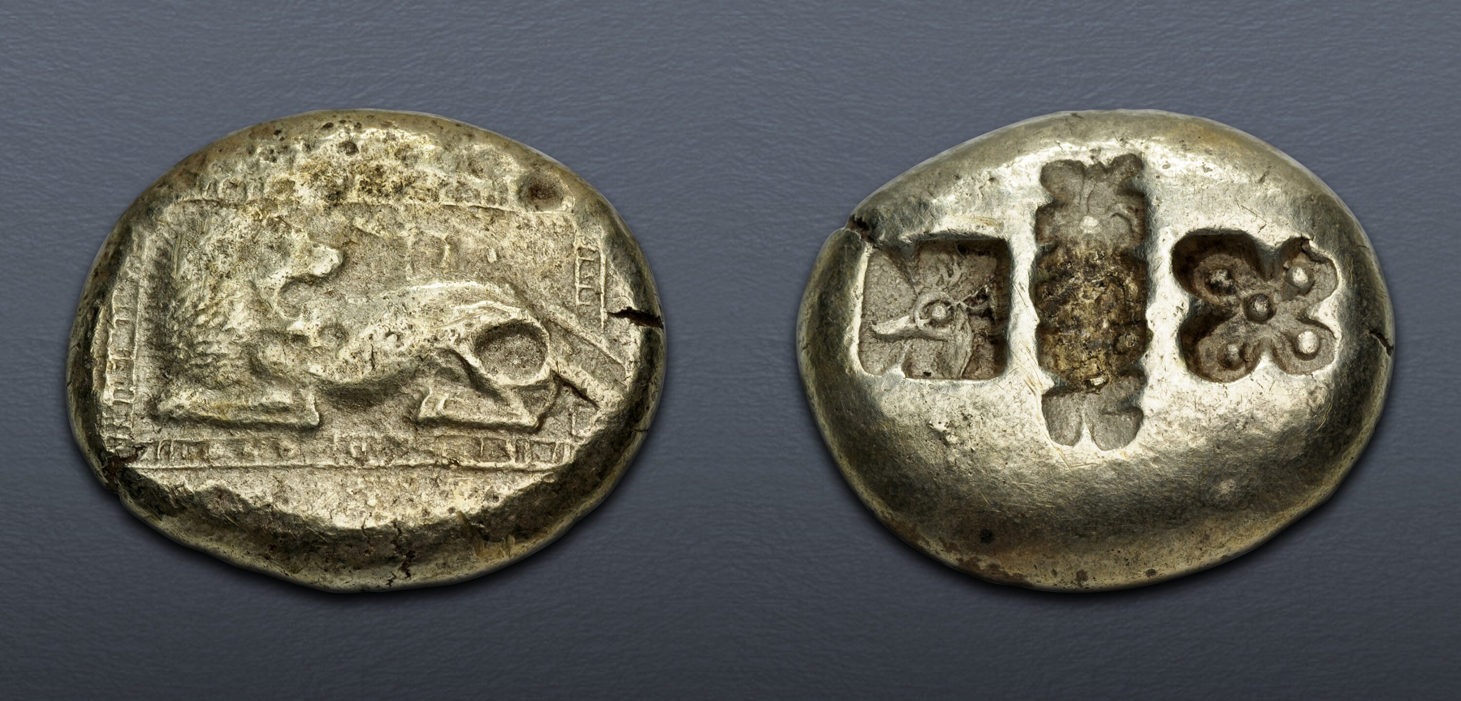 IONIA, Miletos. Circa 600-546 BC. EL Stater (22.5mm, 14.04 g). VF ...