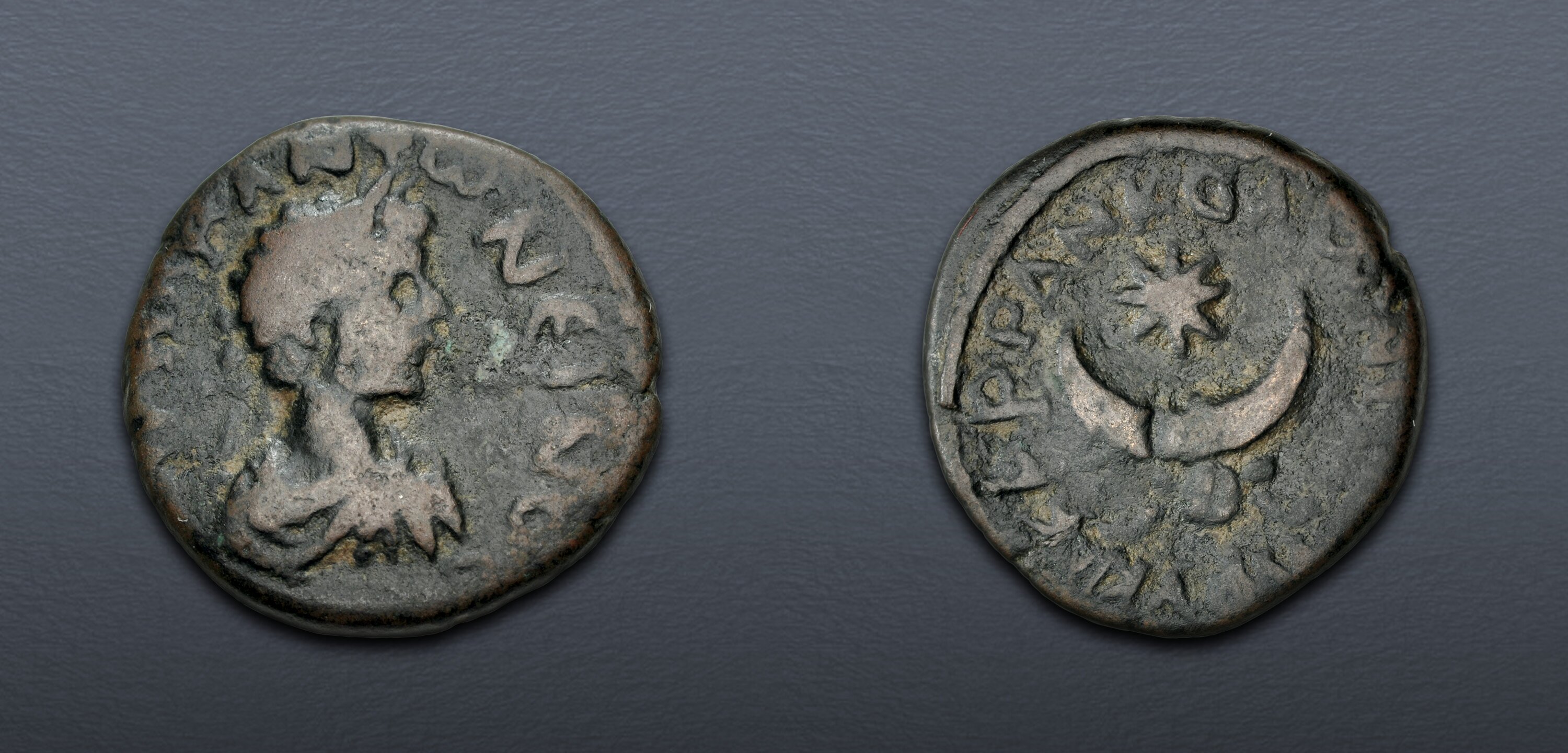 MESOPOTAMIA, Carrhae. Caracalla. AD 198-217. Æ (19mm, 4.20 g, 6h). Good ...