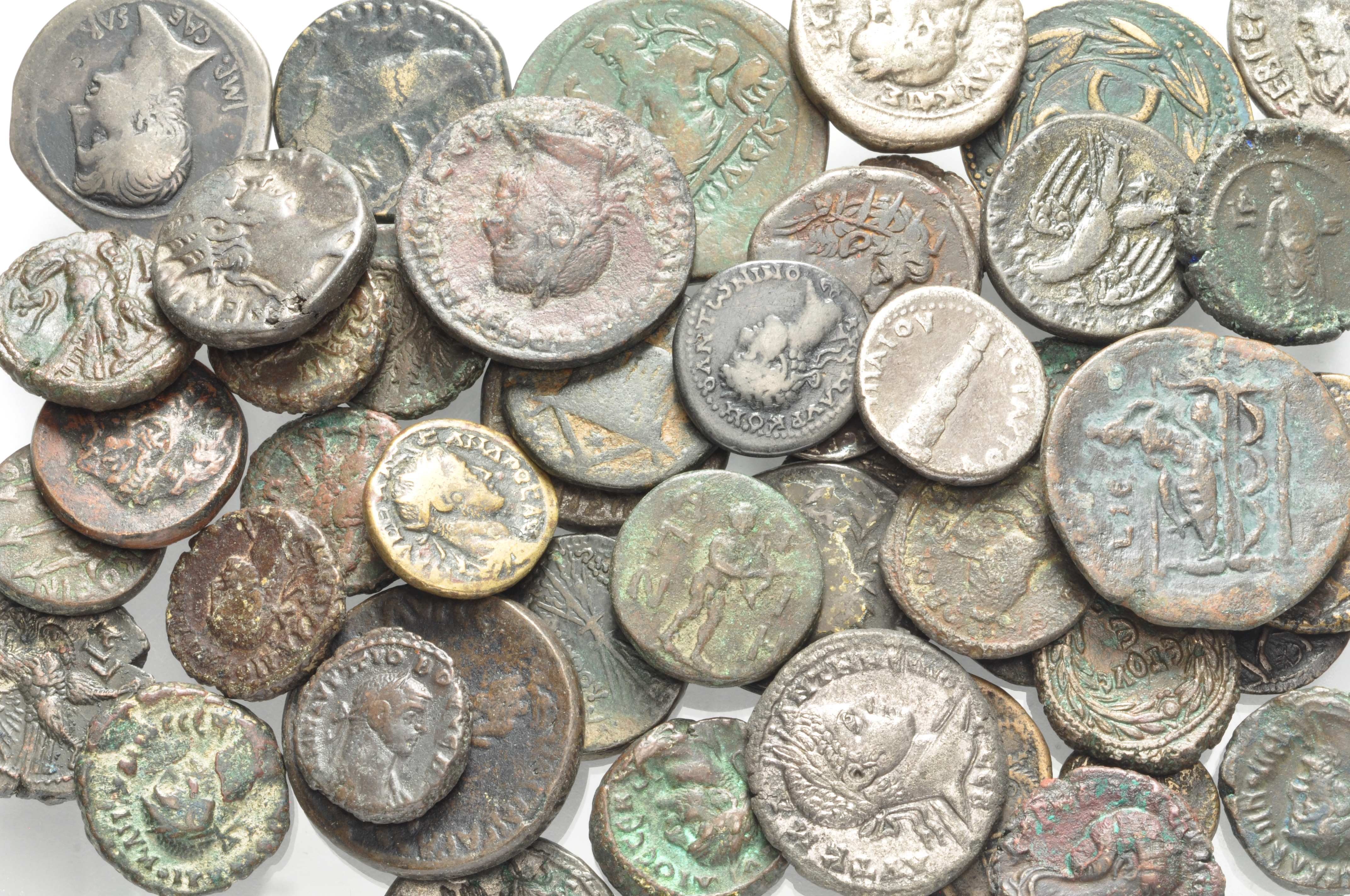ROMAN. Provincial. Lot of forty-nine (49) silver, billon, potin, and ...