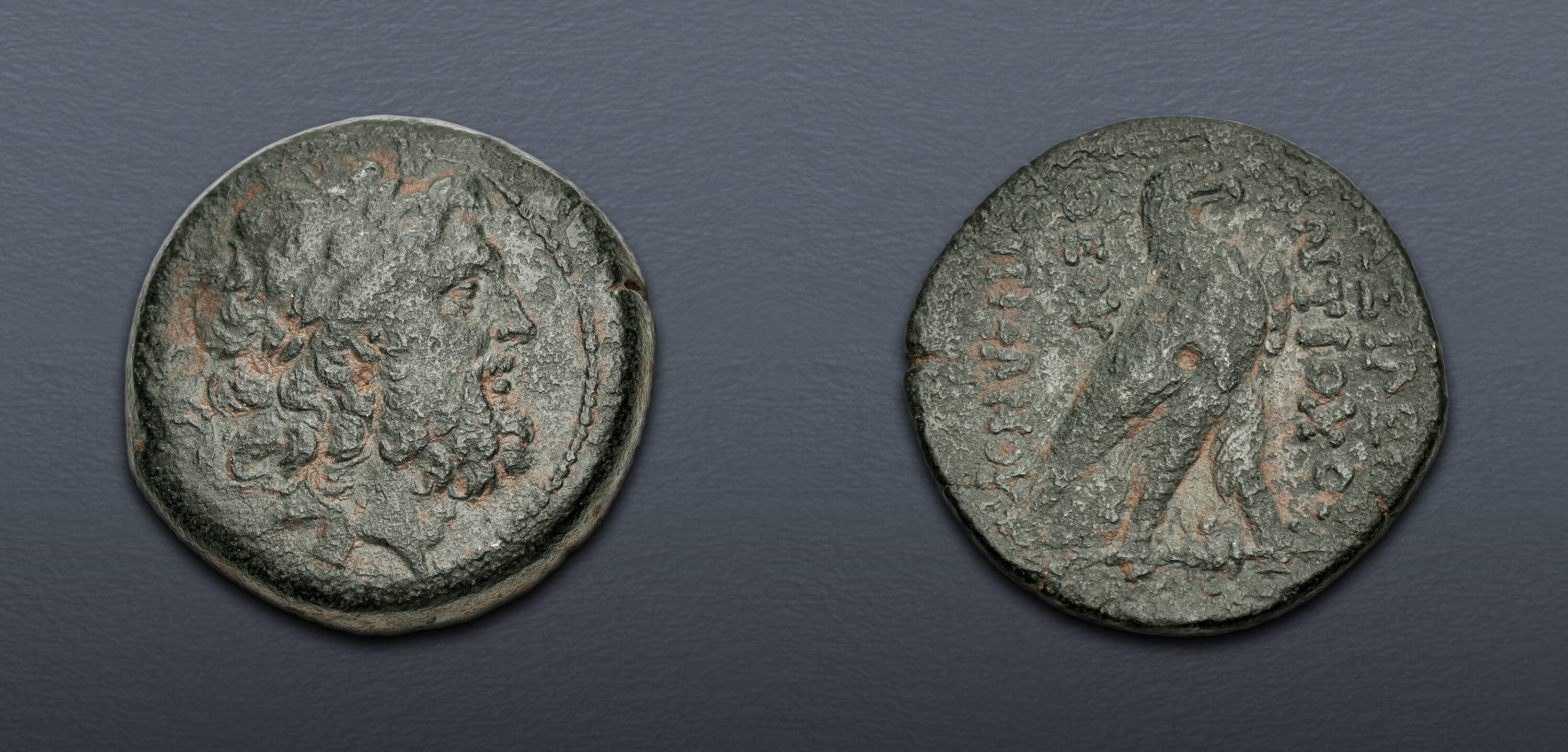 SELEUKID EMPIRE. Antiochos IV Epiphanes. 175-164 BC. Æ (34mm, 37.17 g ...