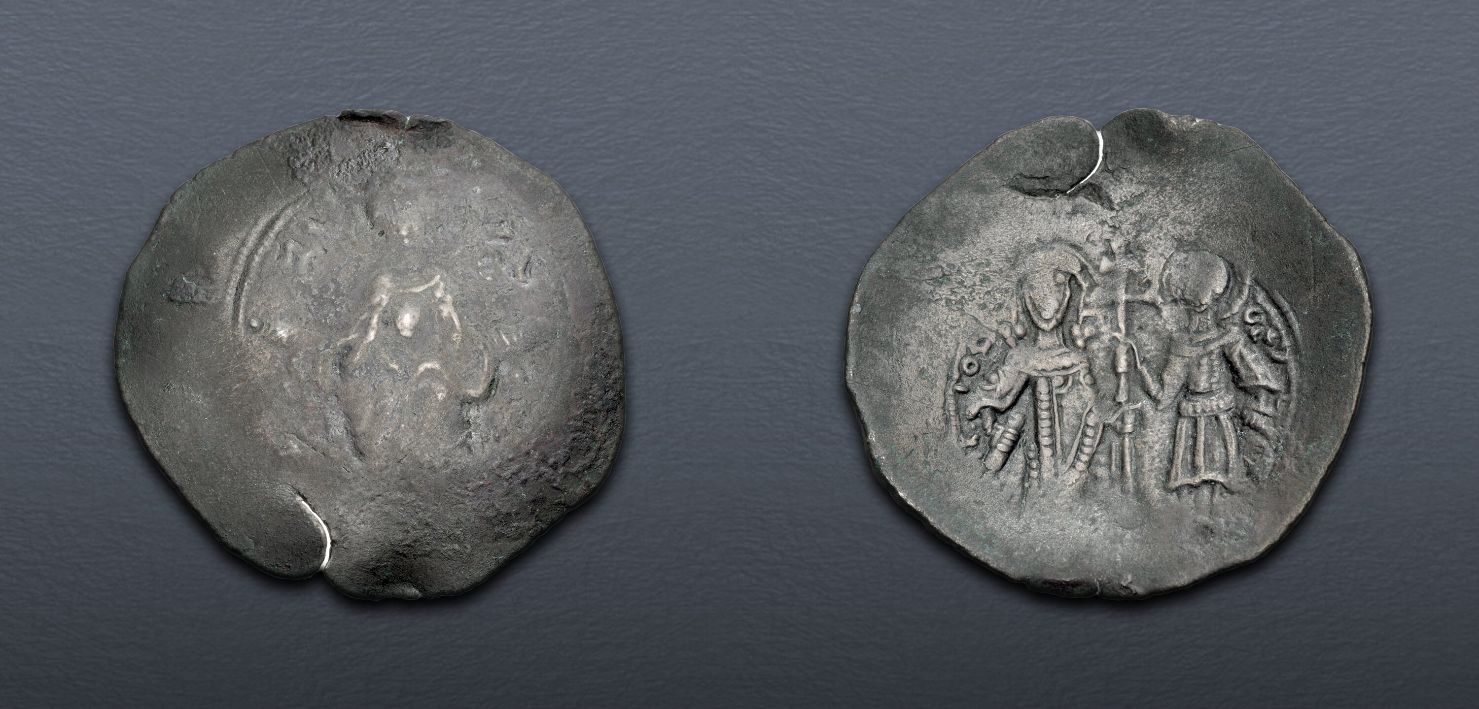 Isaac Comnenus. Usurper in Cyprus, 1185-1191. BI Trachy (31mm, 3.48 g ...